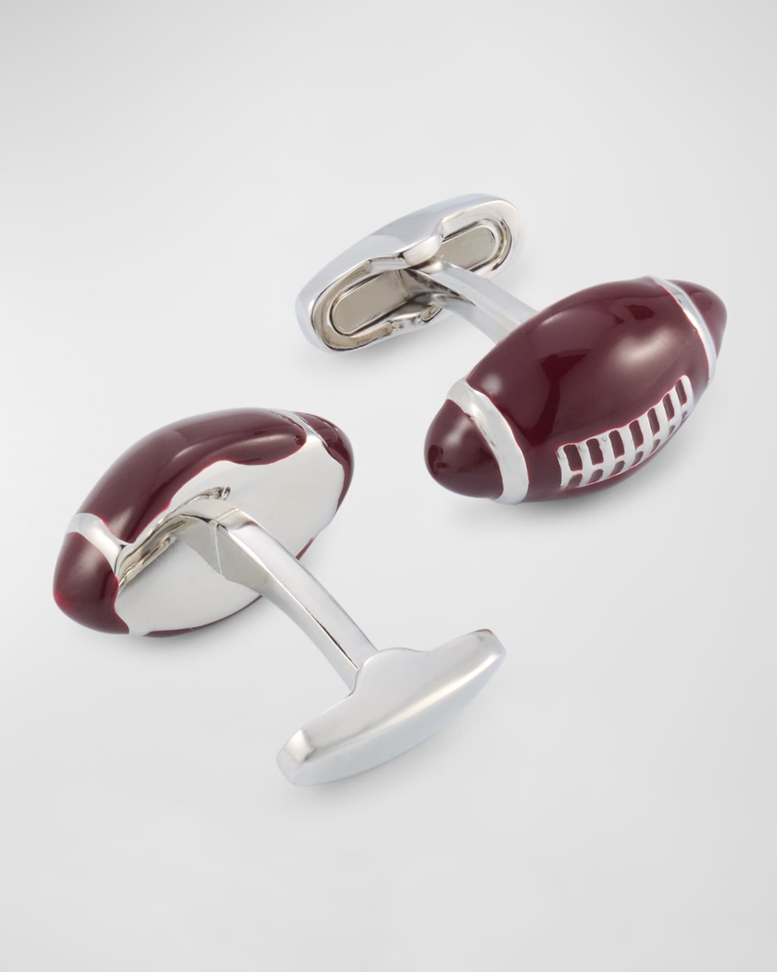 Link Up Men's Enamel Football Cufflinks | Neiman Marcus