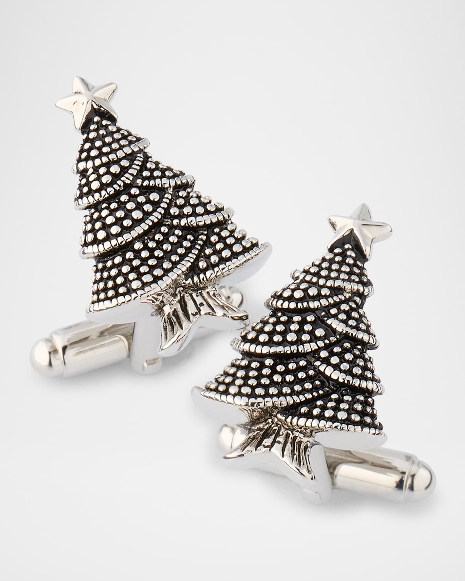 Link Up Men's Christmas Tree Cufflinks | Neiman Marcus