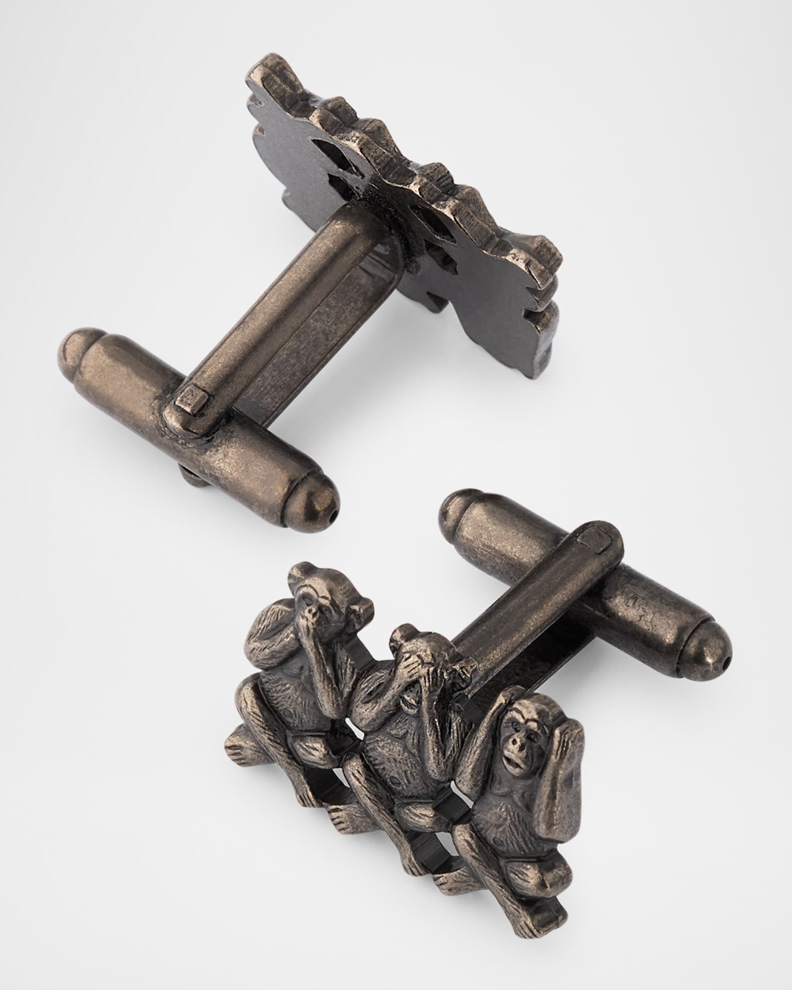 Link Up Men's Three Wise Monkeys Cufflinks | Neiman Marcus