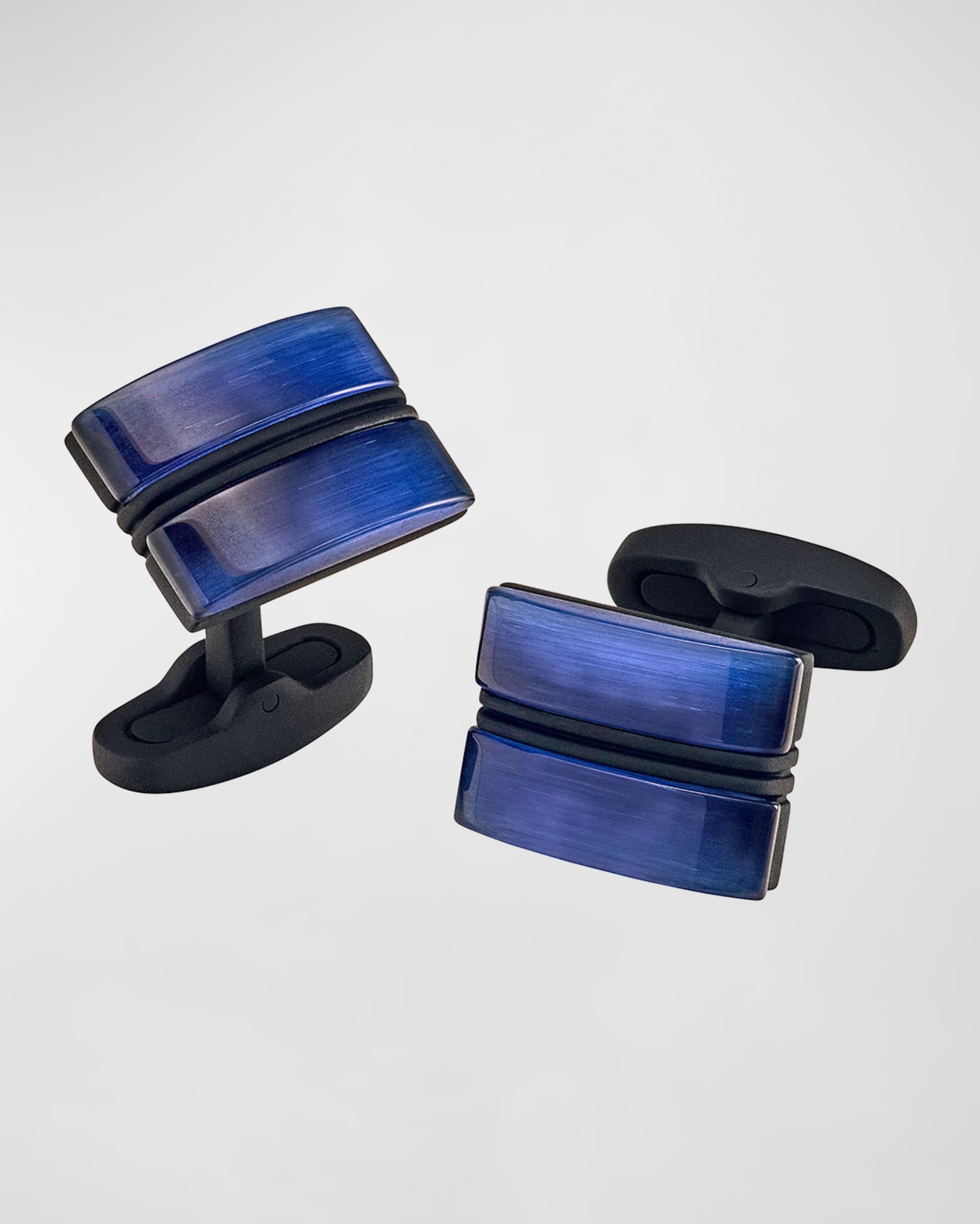 Link Up Men's Rectangle Blue Fiber Optic Cufflinks | Neiman Marcus