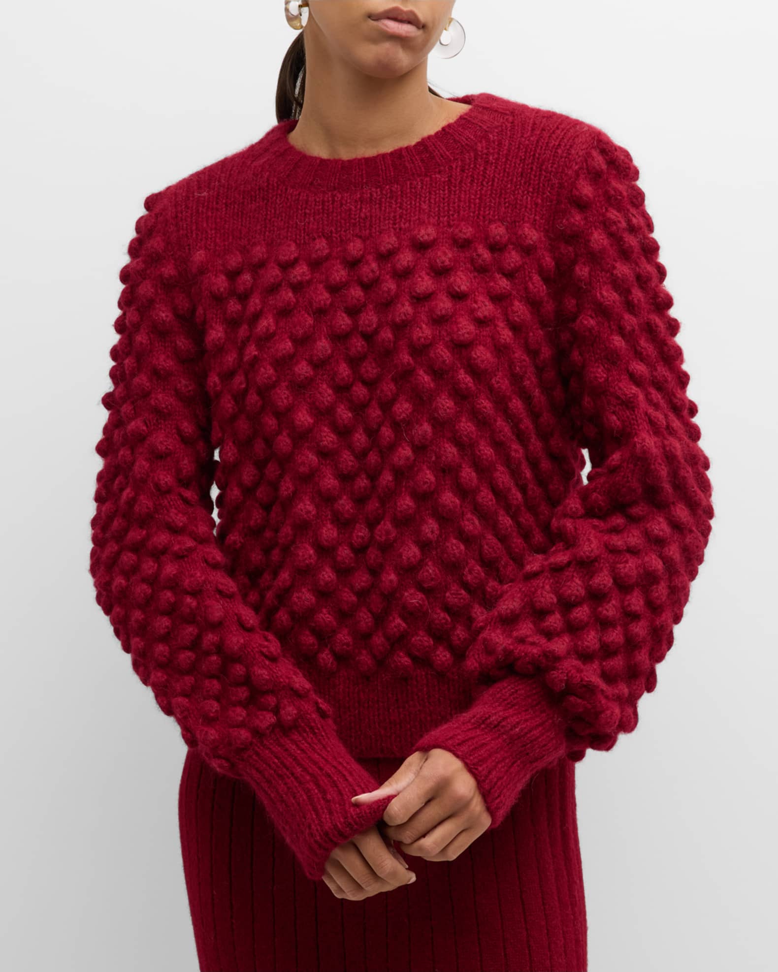 ELEVEN SIX Camila Knit Bobble Stitch Sweater | Neiman Marcus