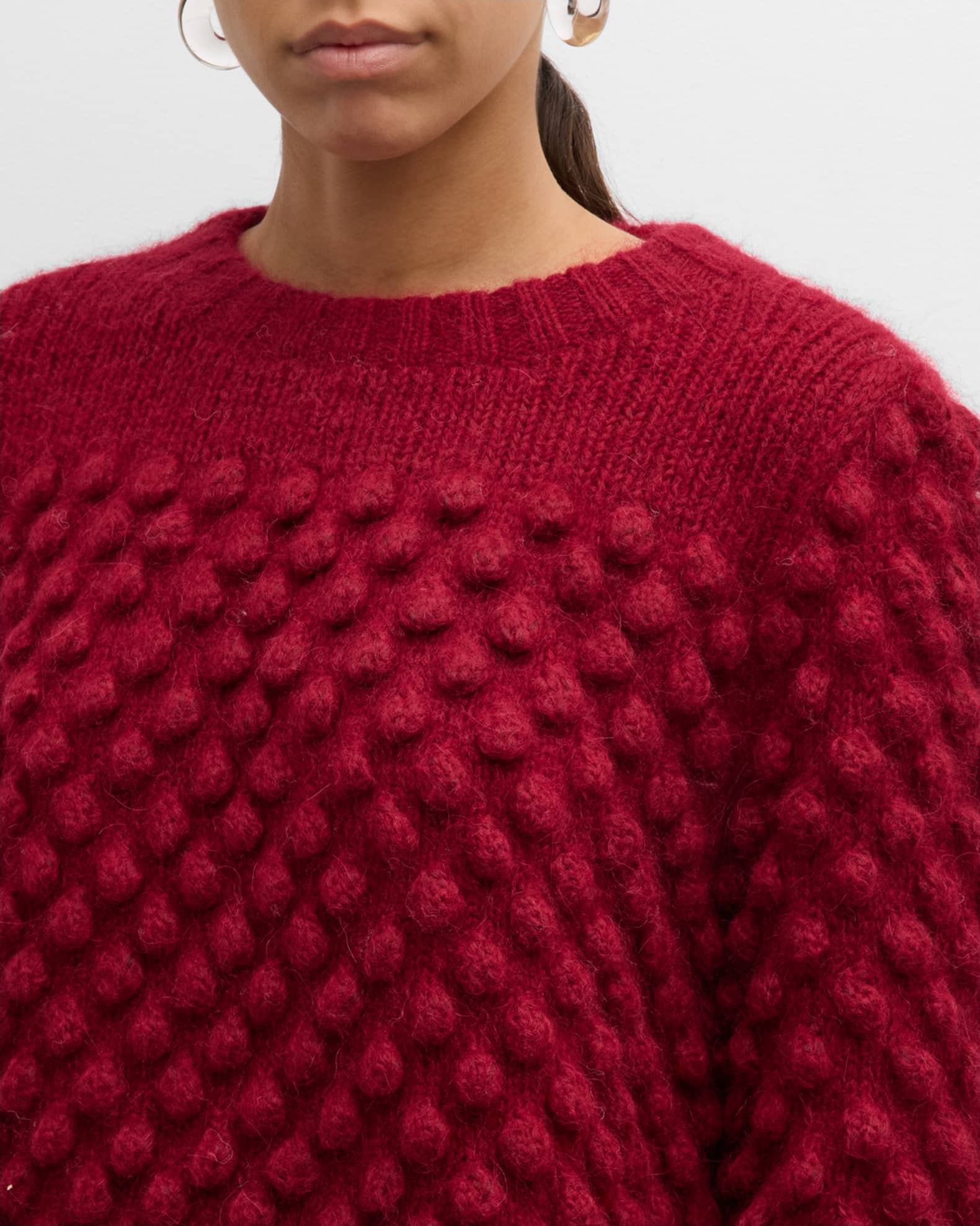 ELEVEN SIX Camila Knit Bobble Stitch Sweater | Neiman Marcus