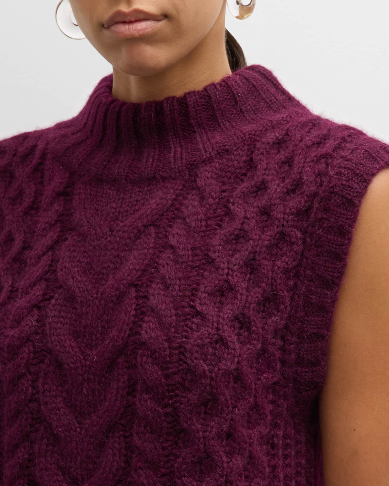 ELEVEN SIX Ada Cable Knit Tank Sweater | Neiman Marcus