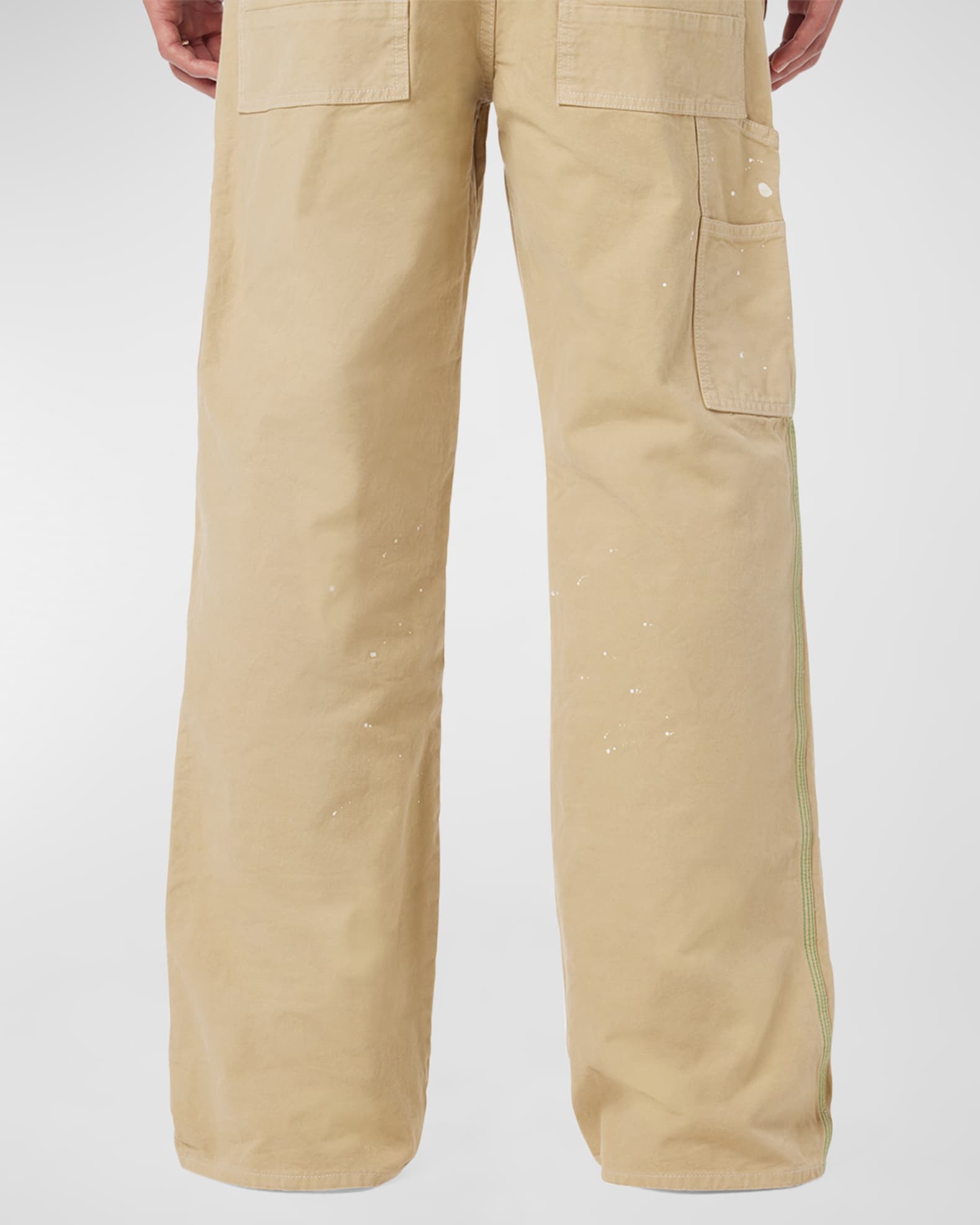 Hudson Men's Luca Wide-Leg Carpenter Pants | Neiman Marcus