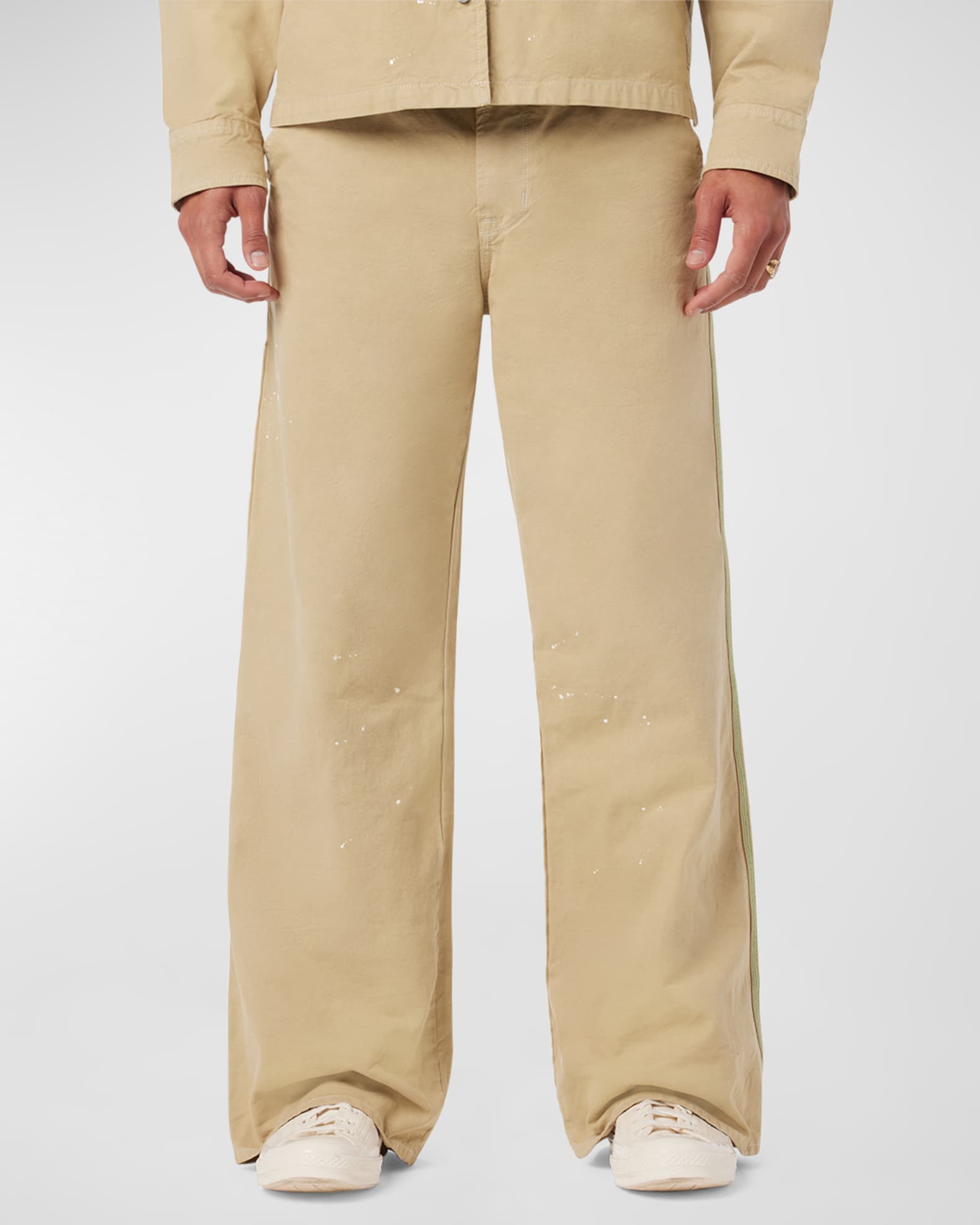 Hudson Men's Luca Wide-Leg Carpenter Pants | Neiman Marcus