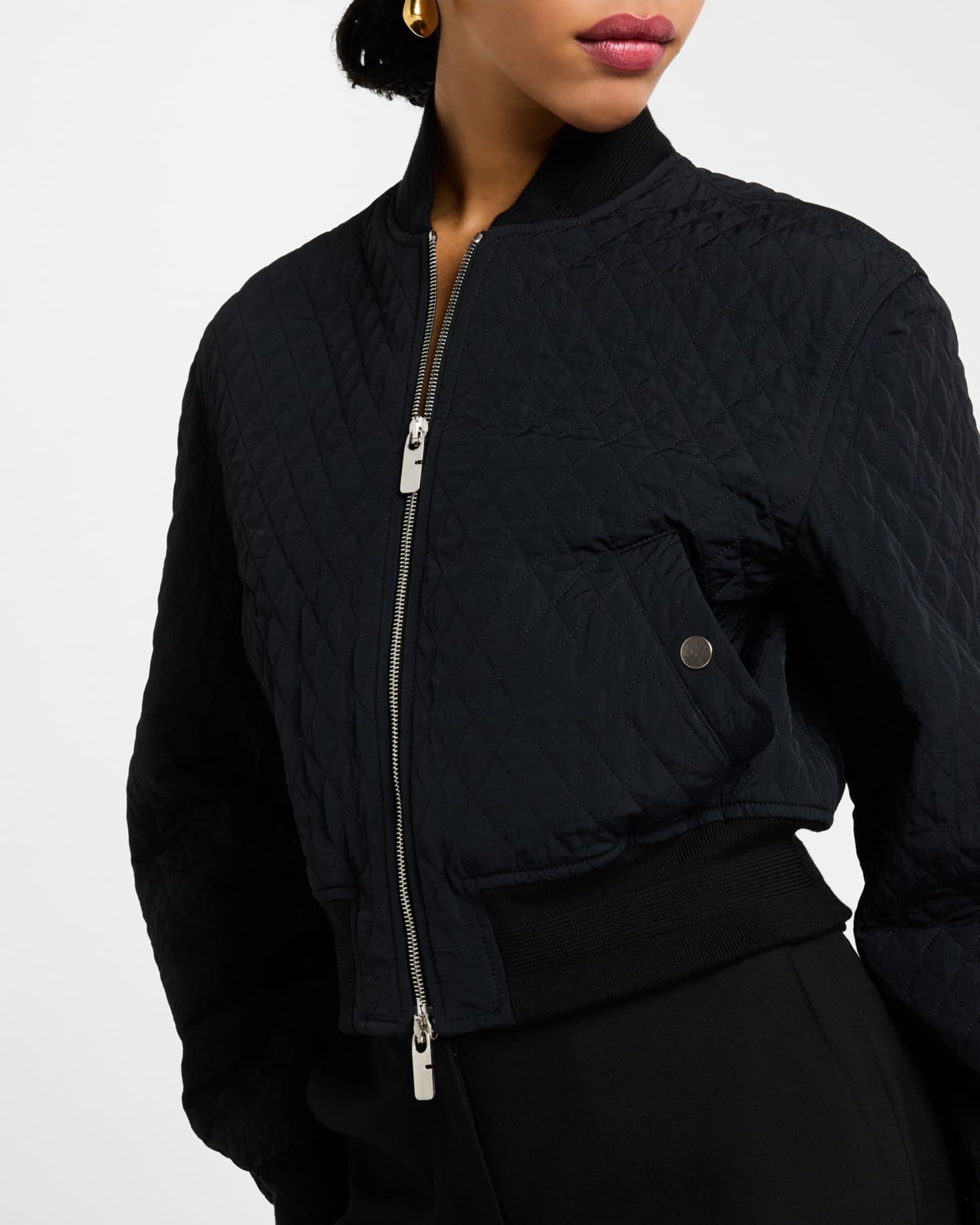 Burberry Nylon Bomber Jacket | Neiman Marcus