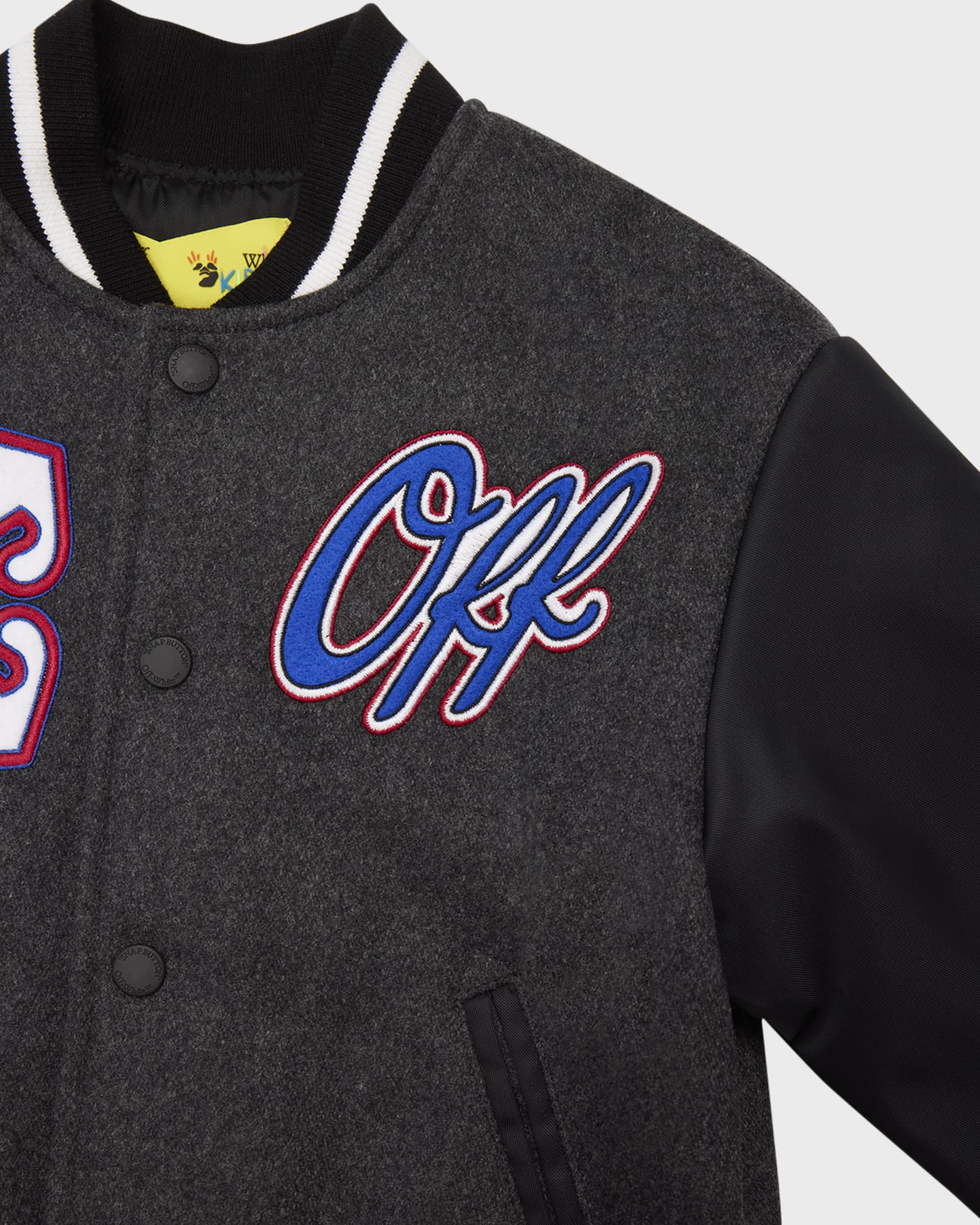 Boy's Logo Patch Varsity Jacket | Neiman Marcus