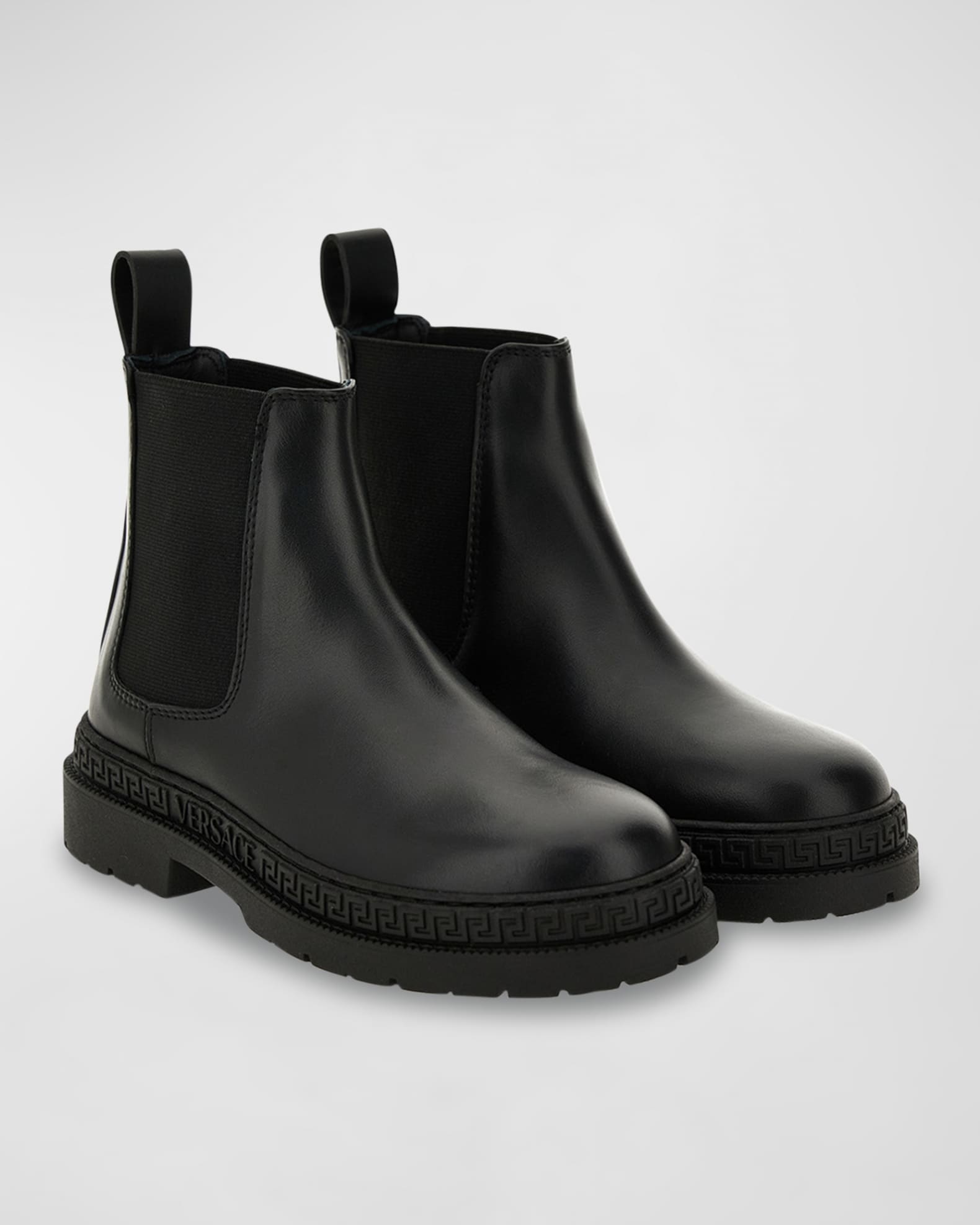 Girl's Chelsea Calf Leather Booties | Neiman Marcus