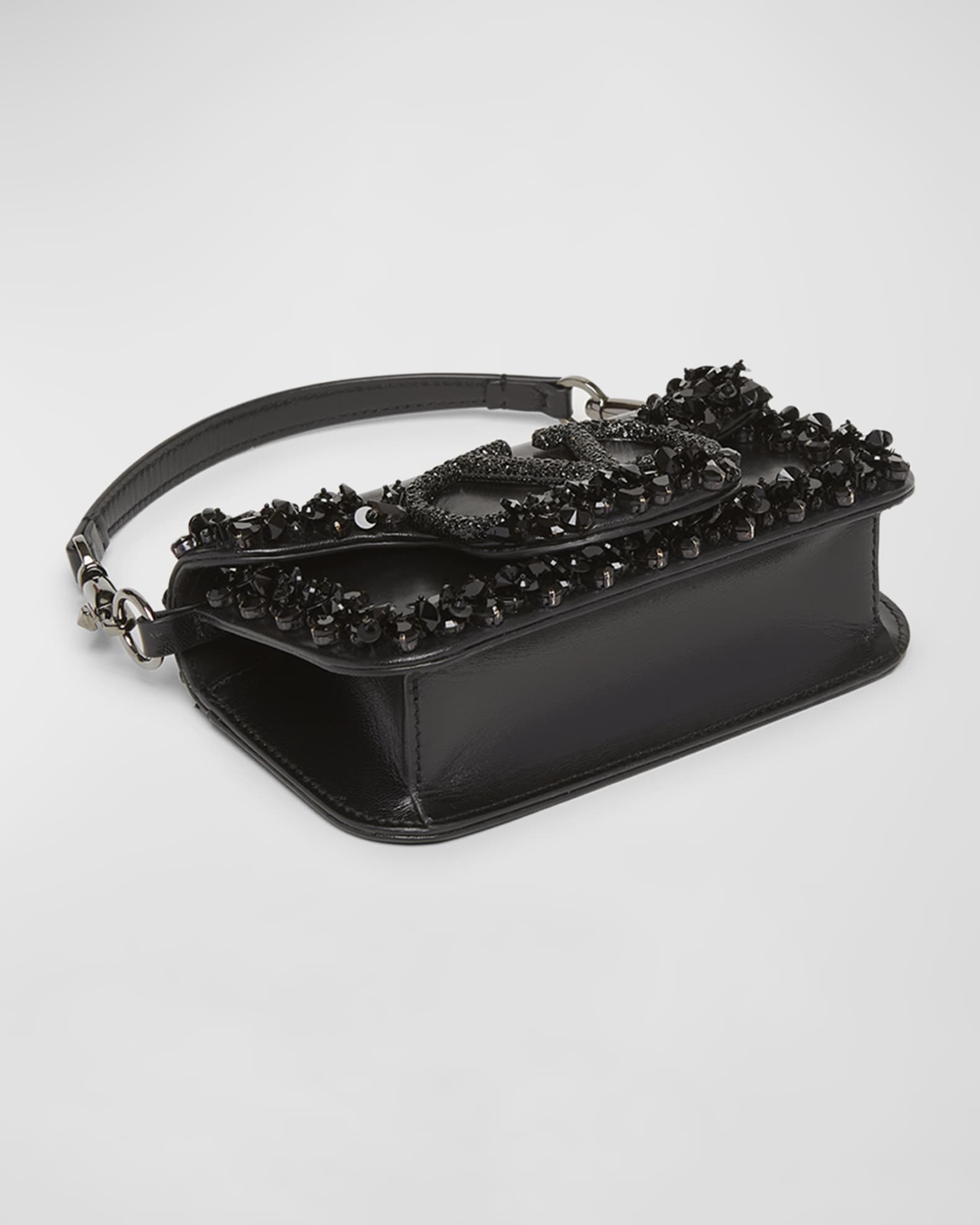 Valentino Garavani Loco Small VLOGO Flower Embellished Shoulder Bag ...