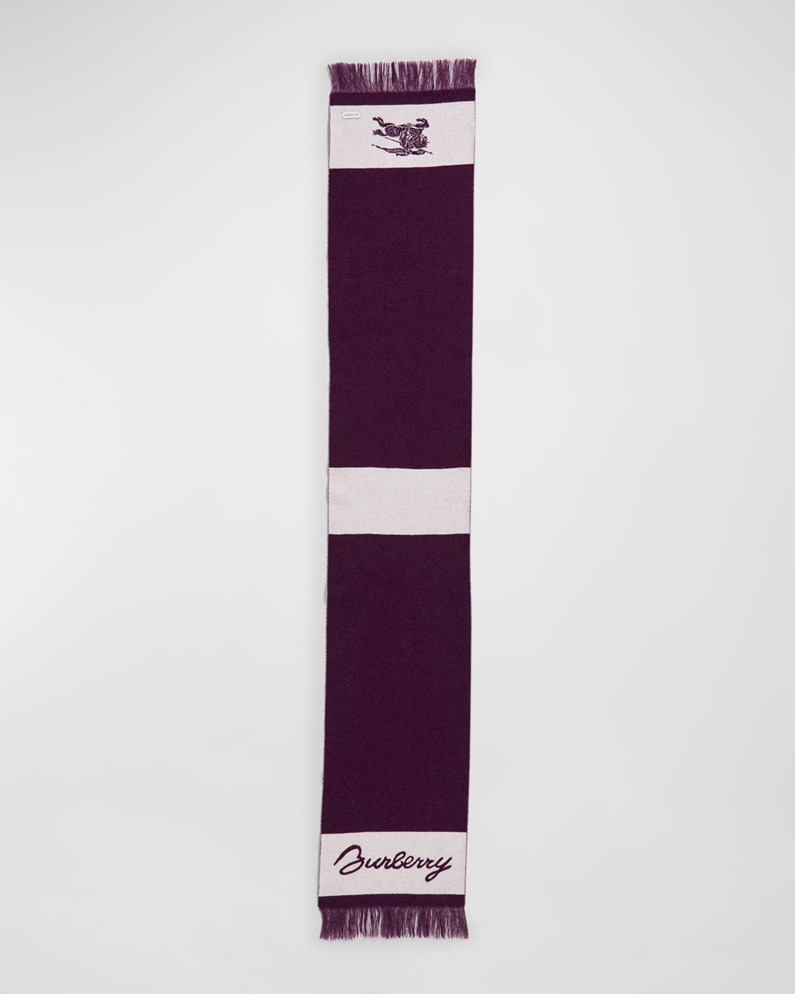 Burberry Men's Cashmere Football Scarf | Neiman Marcus