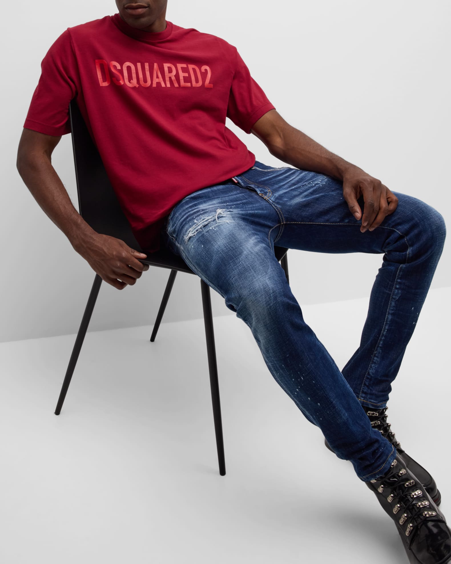 Dsquared2 Men's Loose-Fit Logo T-Shirt | Neiman Marcus