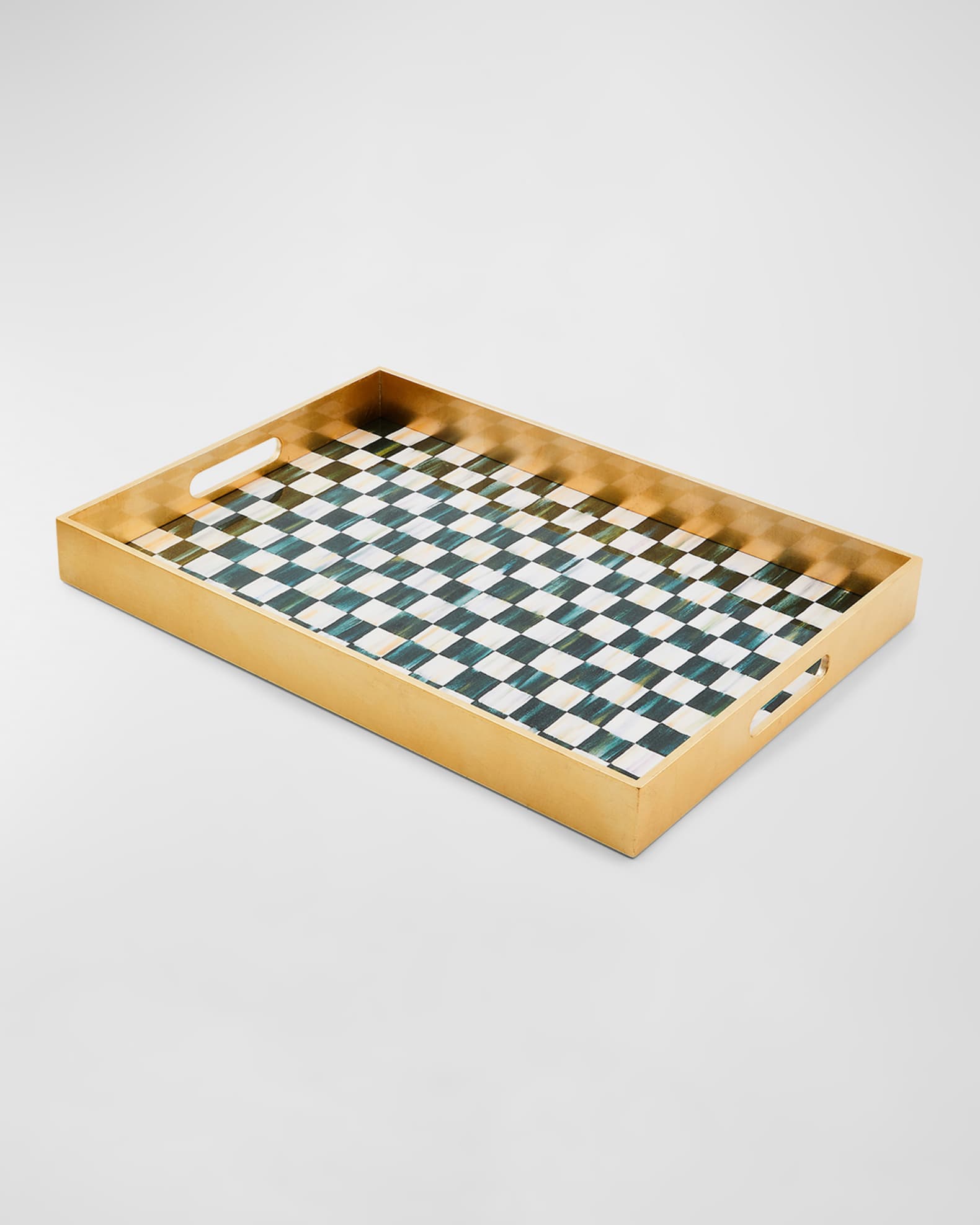 MacKenzie-Childs Courtly Check Lacquer Tray | Neiman Marcus