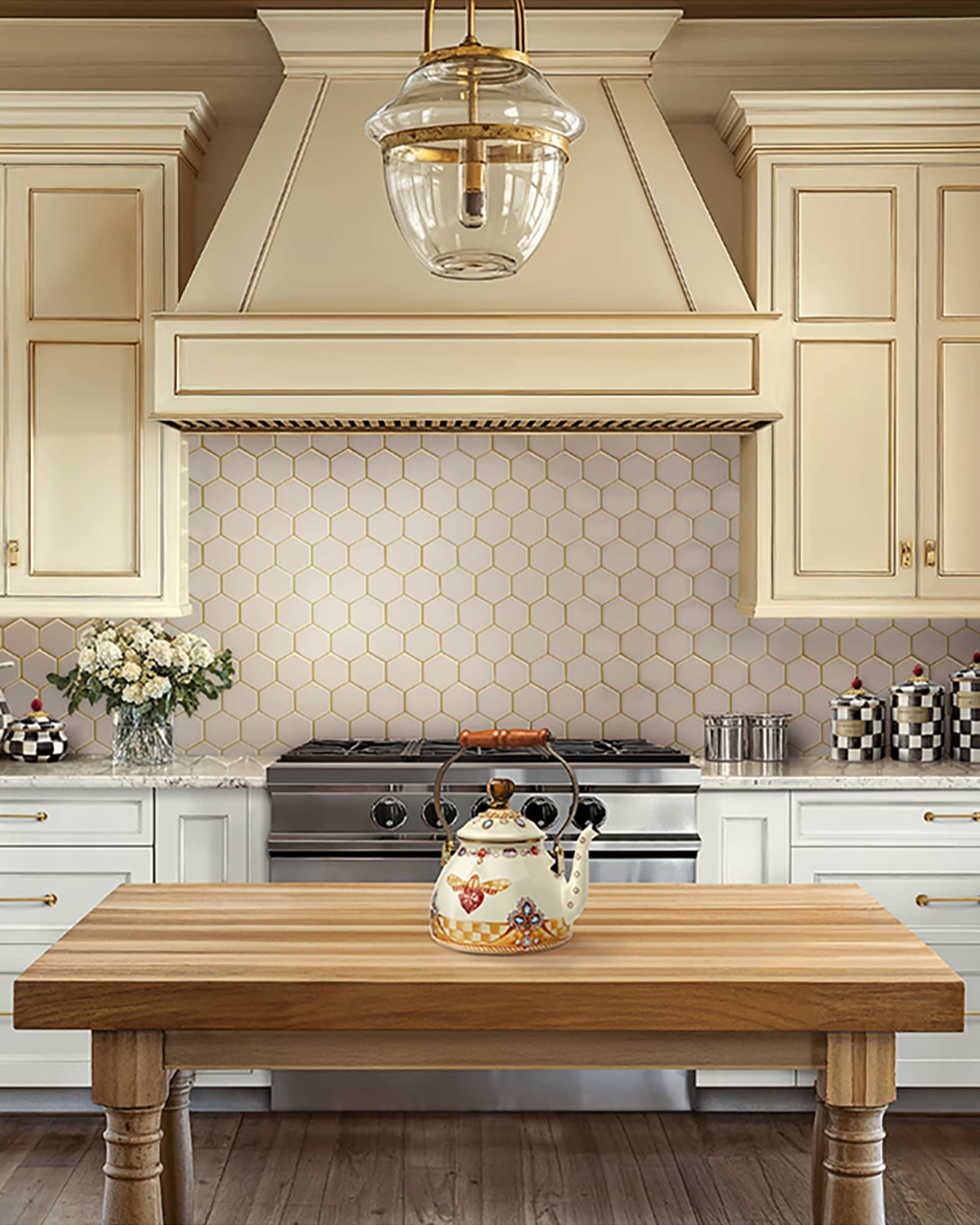 MacKenzie-Childs Queen Bee 2-Quart Tea Kettle | Neiman Marcus