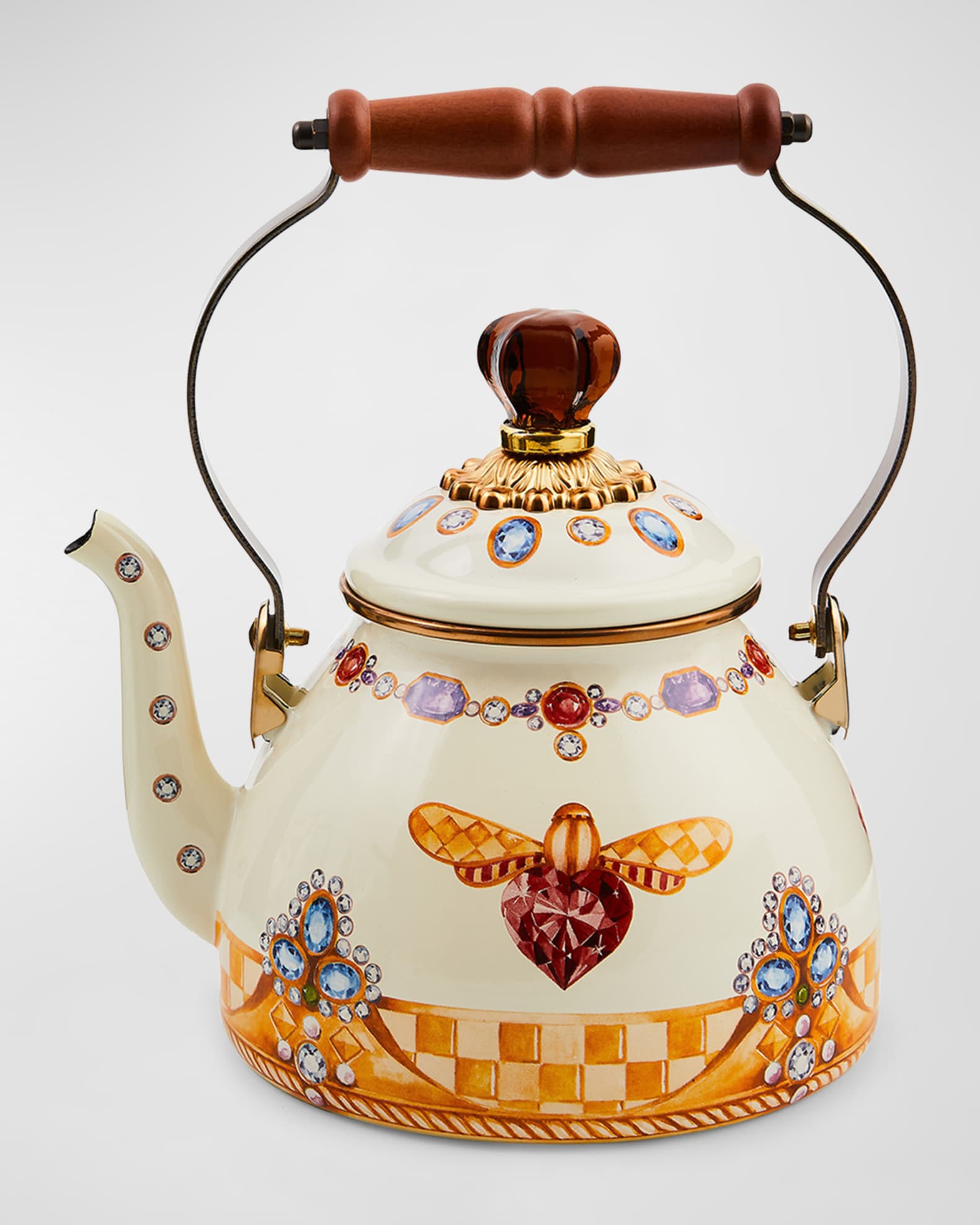 MacKenzie-Childs Queen Bee 2-Quart Tea Kettle | Neiman Marcus