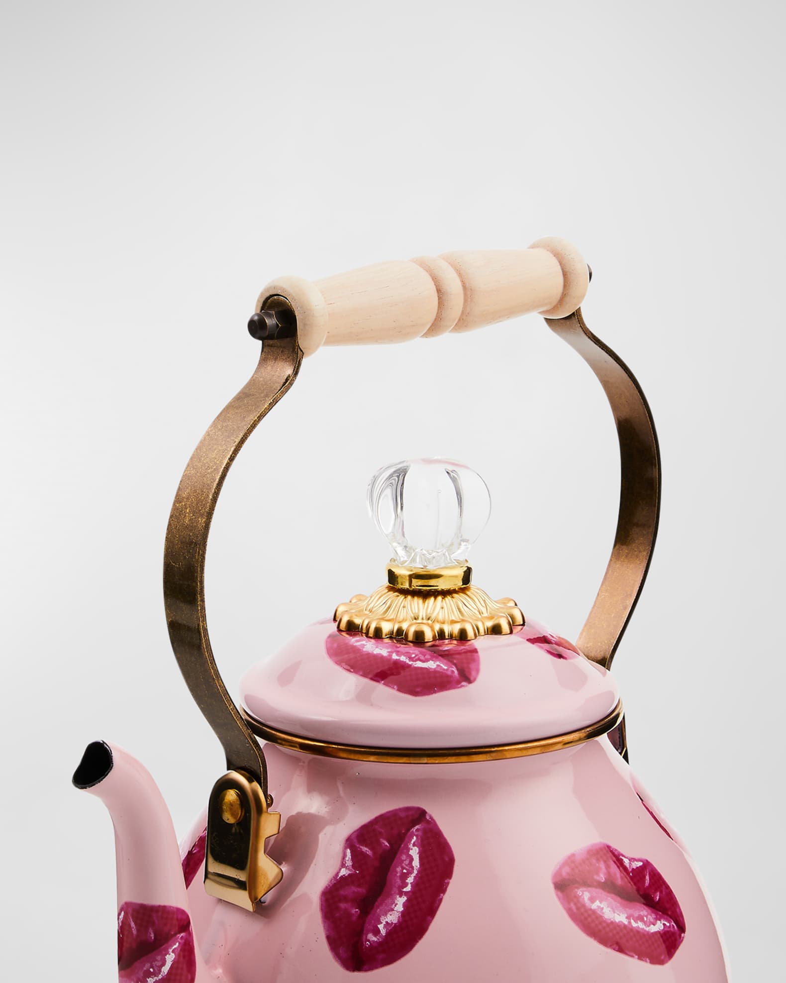 MacKenzie-Childs Kiss Me 2-Quart Tea Kettle | Neiman Marcus