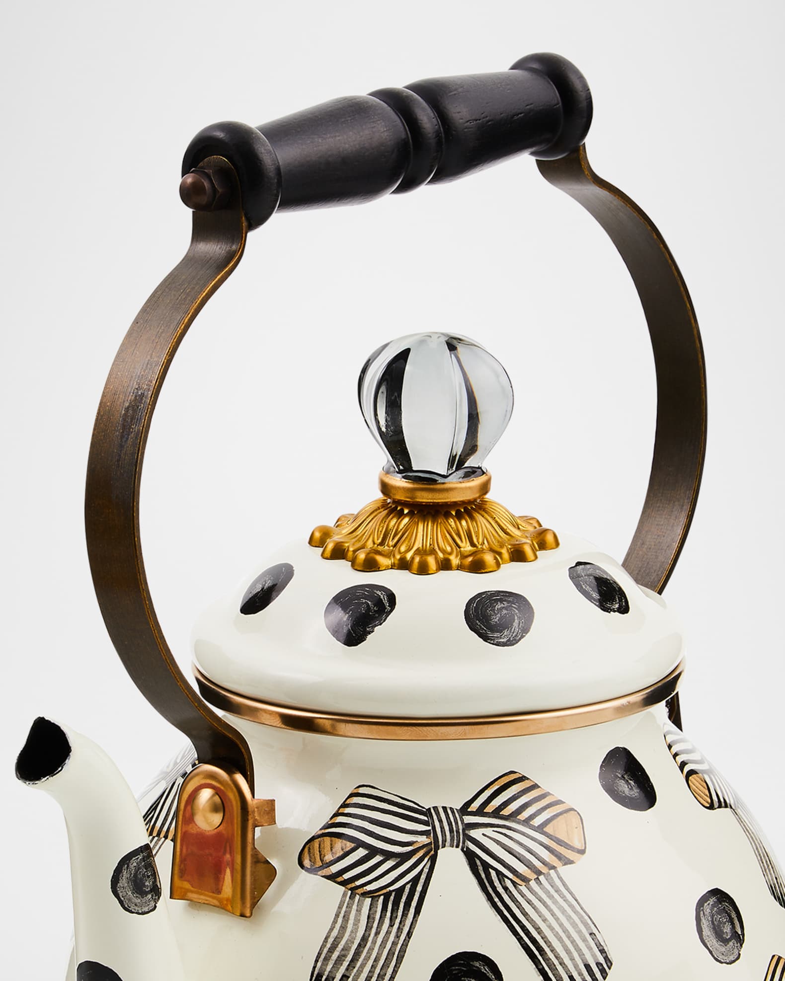MacKenzie-Childs Pretty As A Bow 2-Quart Tea Kettle | Neiman Marcus