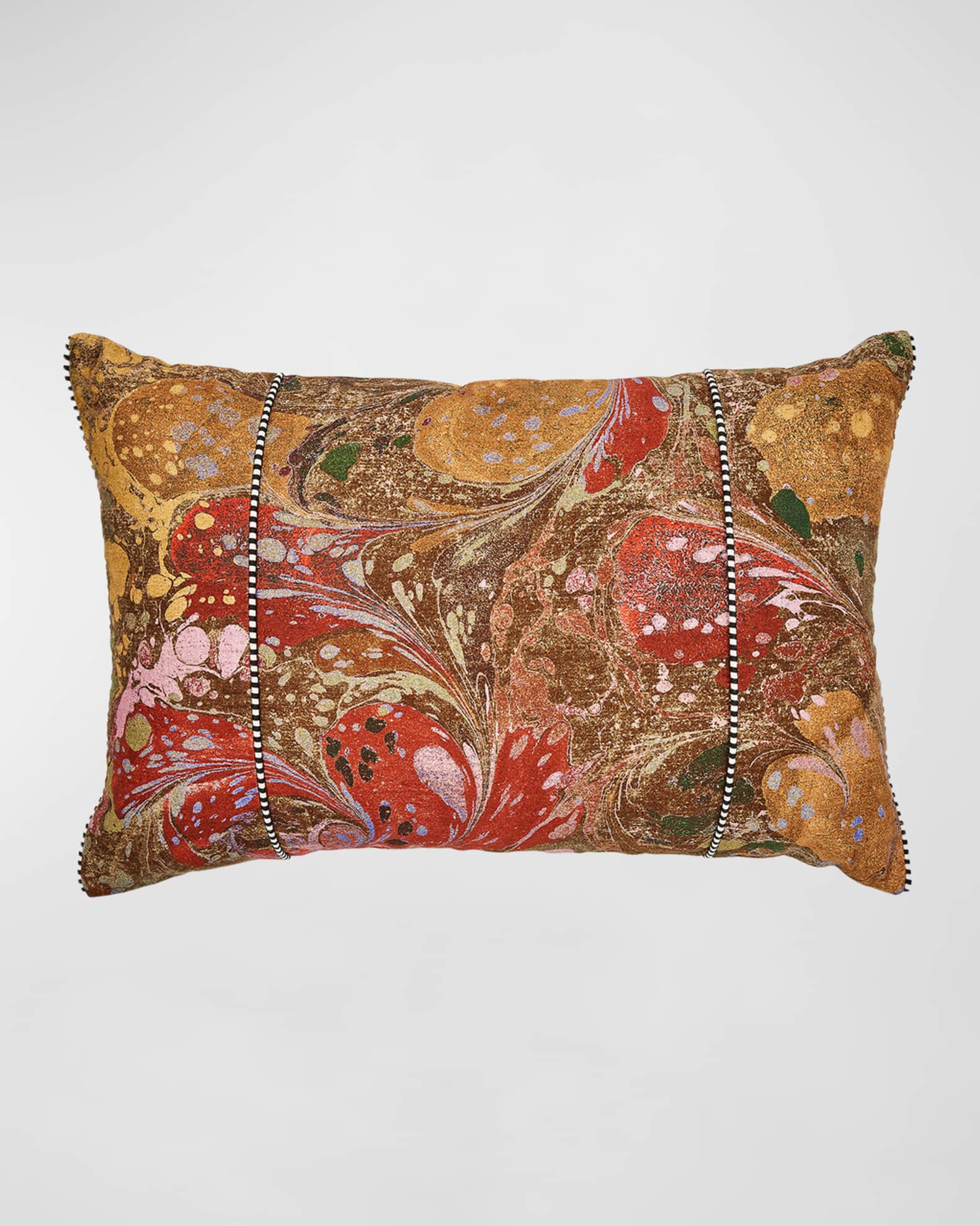 MacKenzie-Childs Marbleized Lumbar Pillow, 16" x 24" | Neiman Marcus