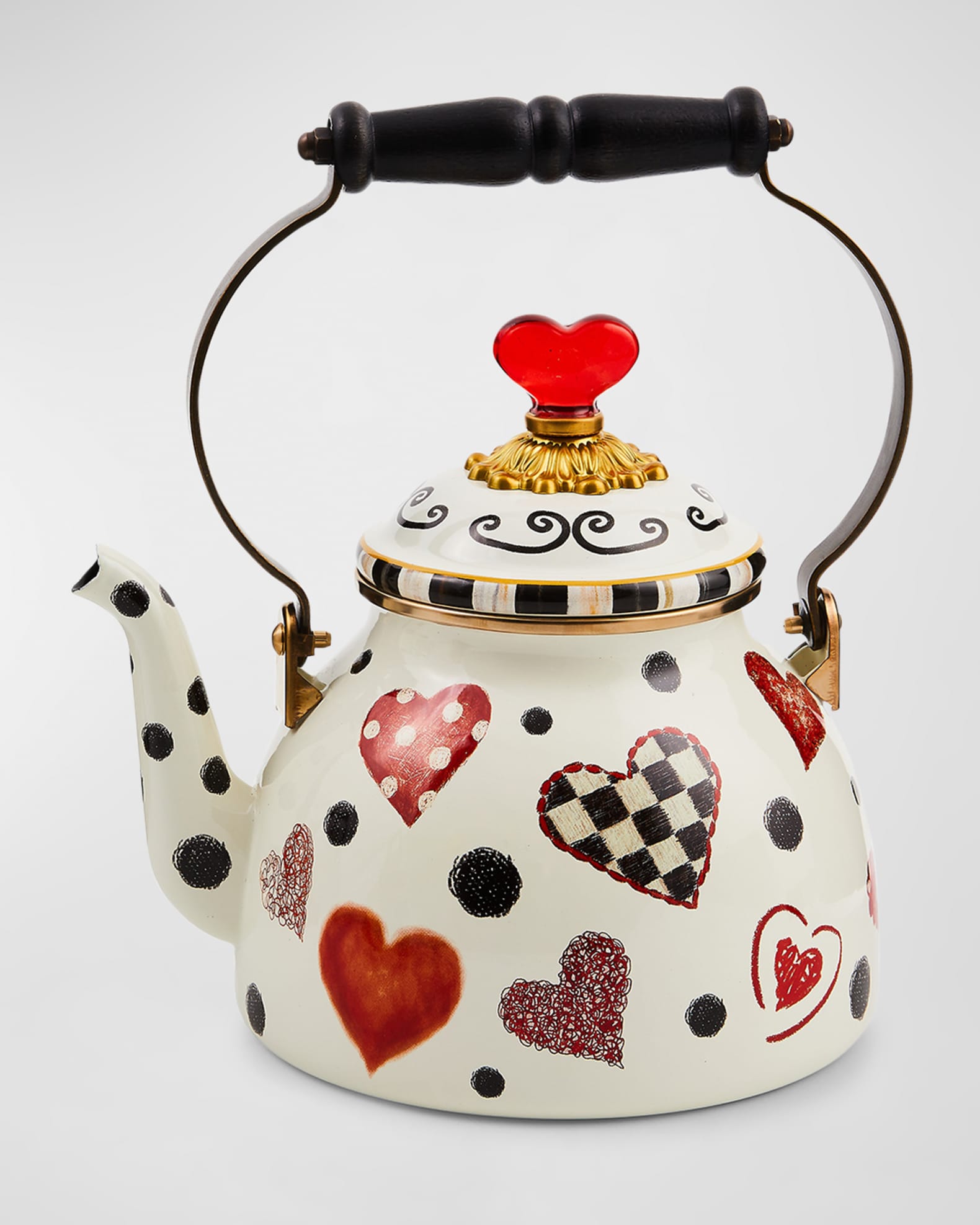 MacKenzie-Childs Love 2-Quart Tea Kettle | Neiman Marcus