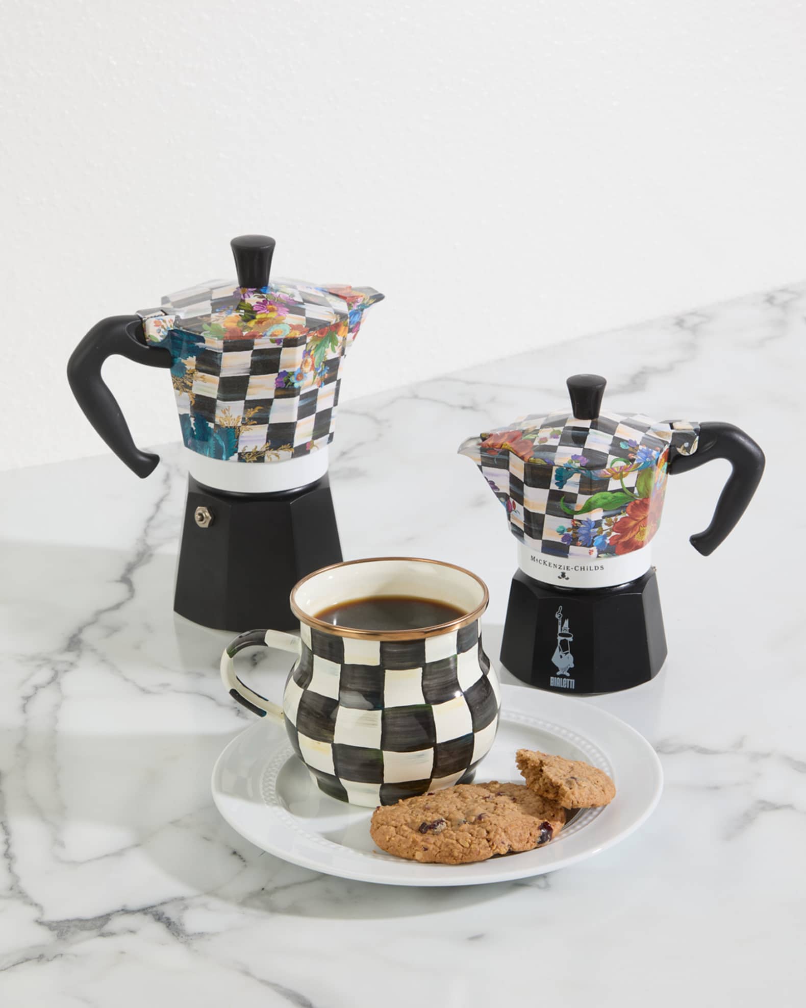 MacKenzie-Childs x Bialetti Moka Express Courtly Flower Market Stovetop ...