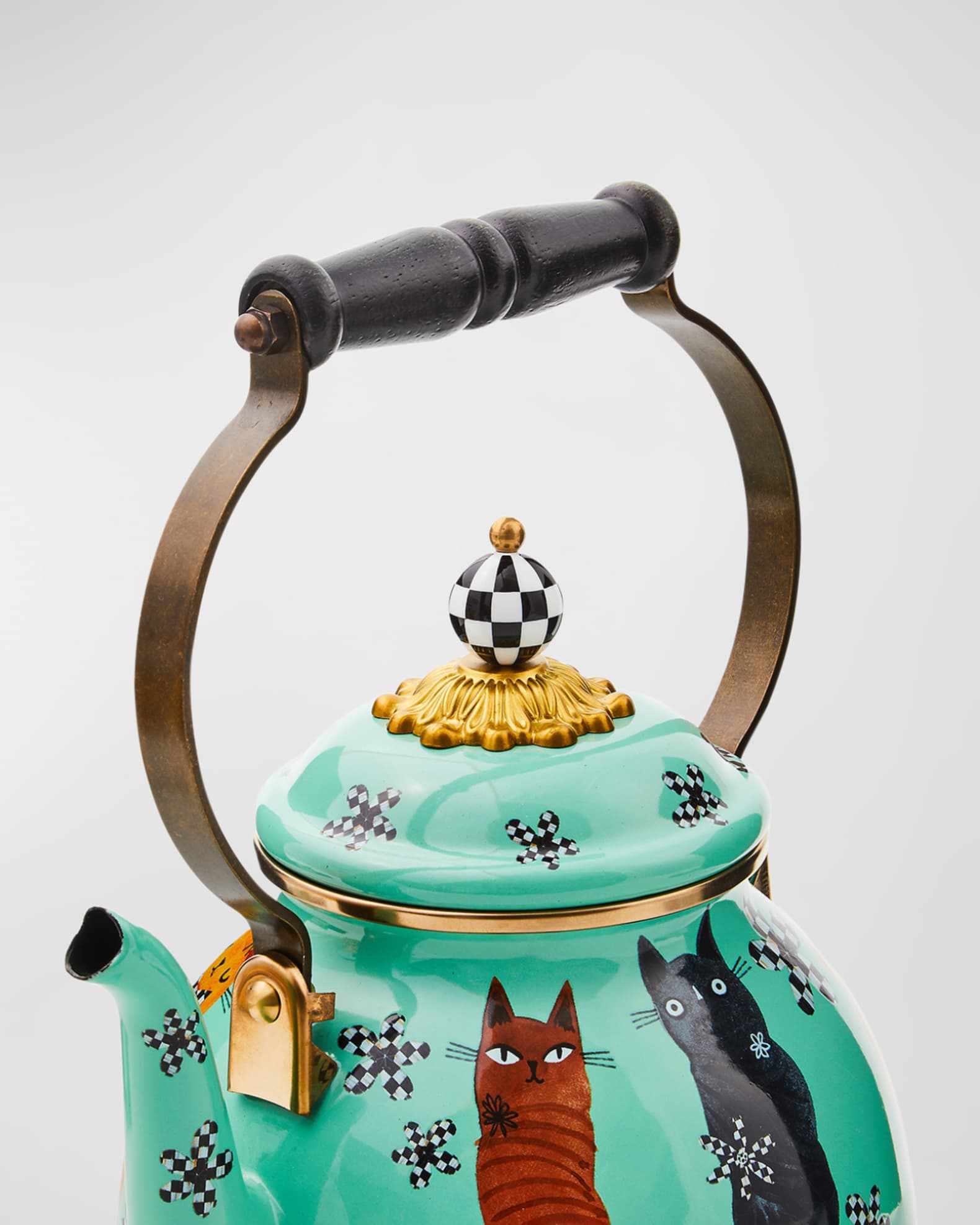 MacKenzie-Childs Cat Lady 2-Quart Tea Kettle | Neiman Marcus