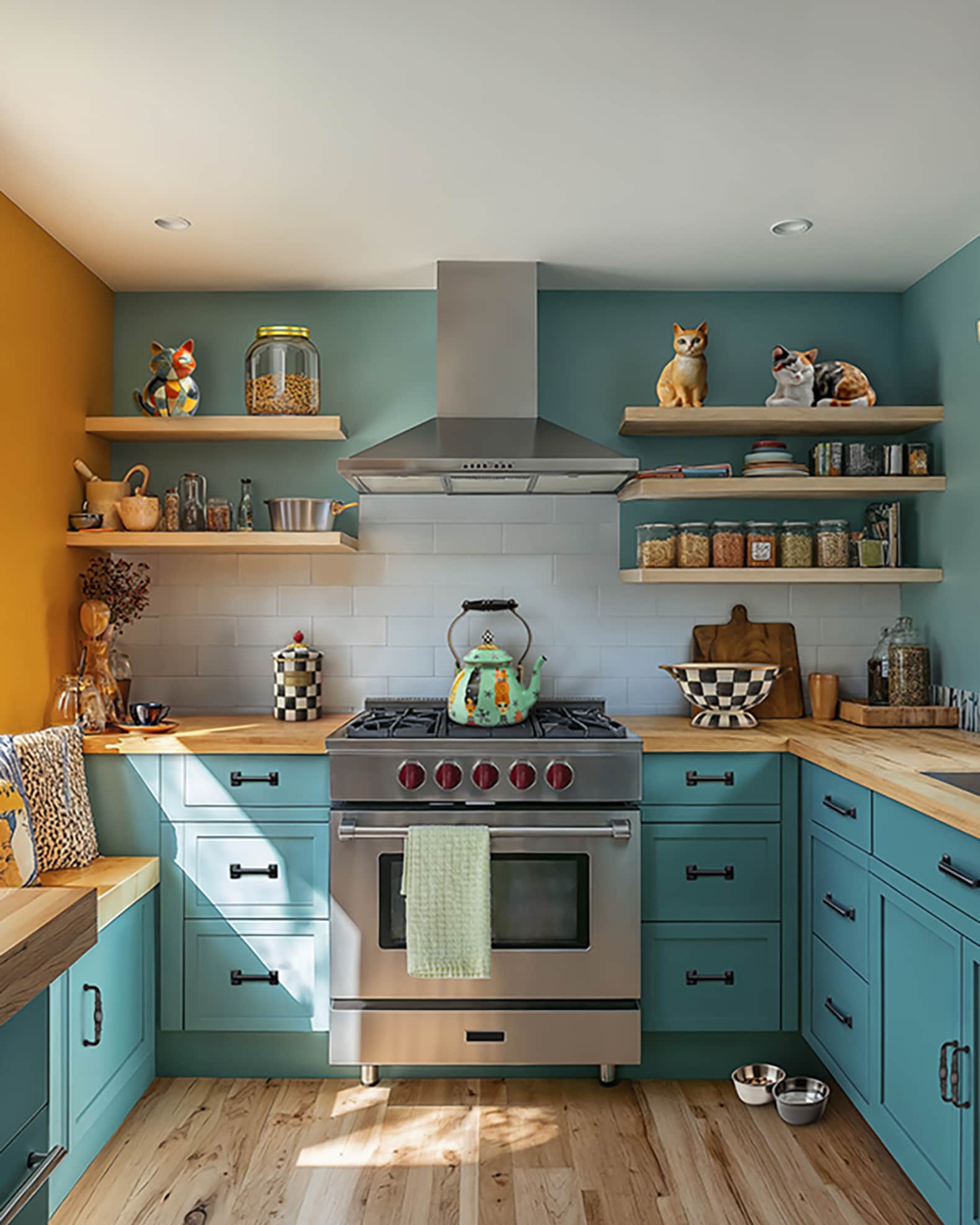 MacKenzie-Childs Cat Lady 2-Quart Tea Kettle | Neiman Marcus