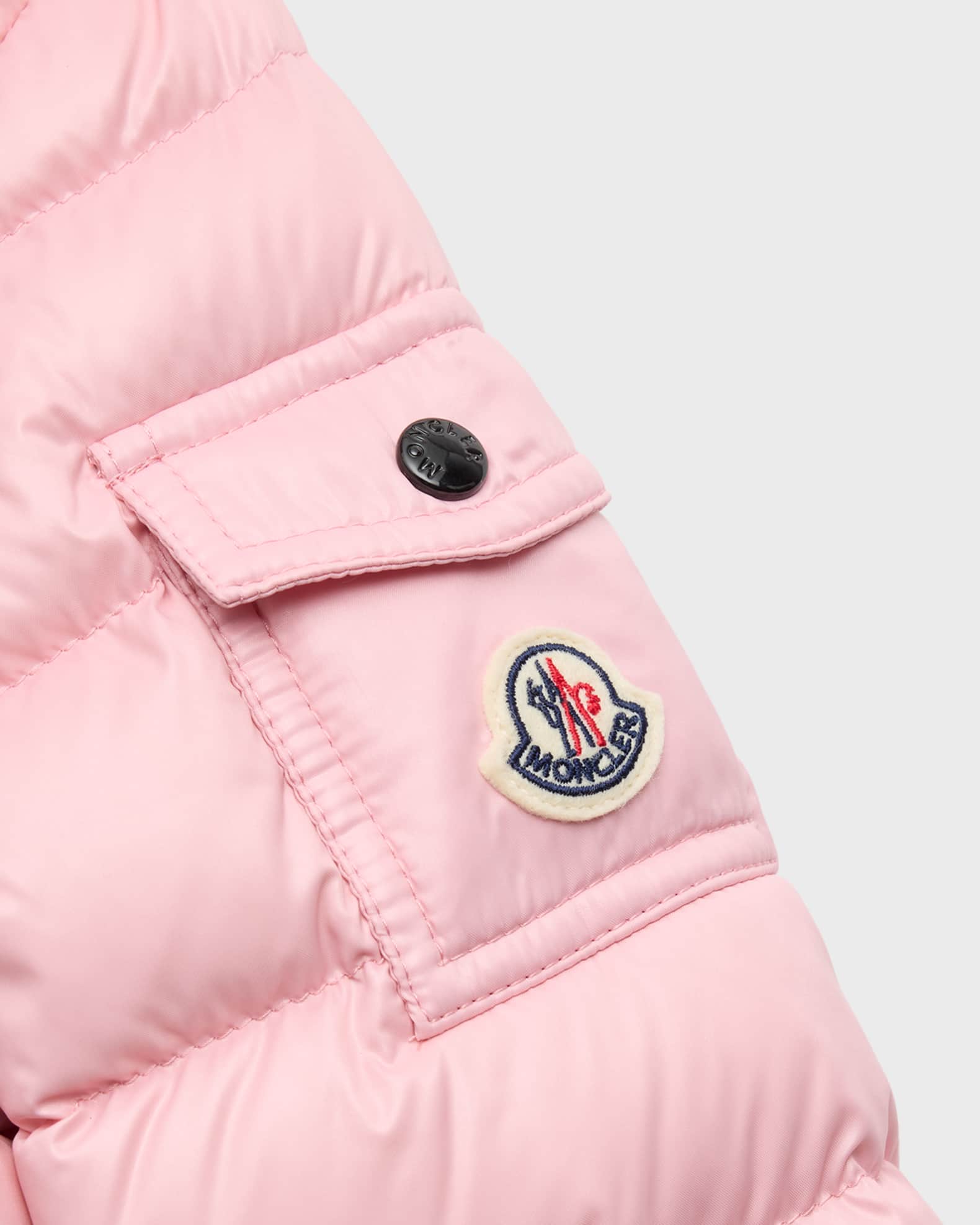 Moncler Girl's Bady Quilted Puffer Down Jacket, Size 4-6 | Neiman Marcus