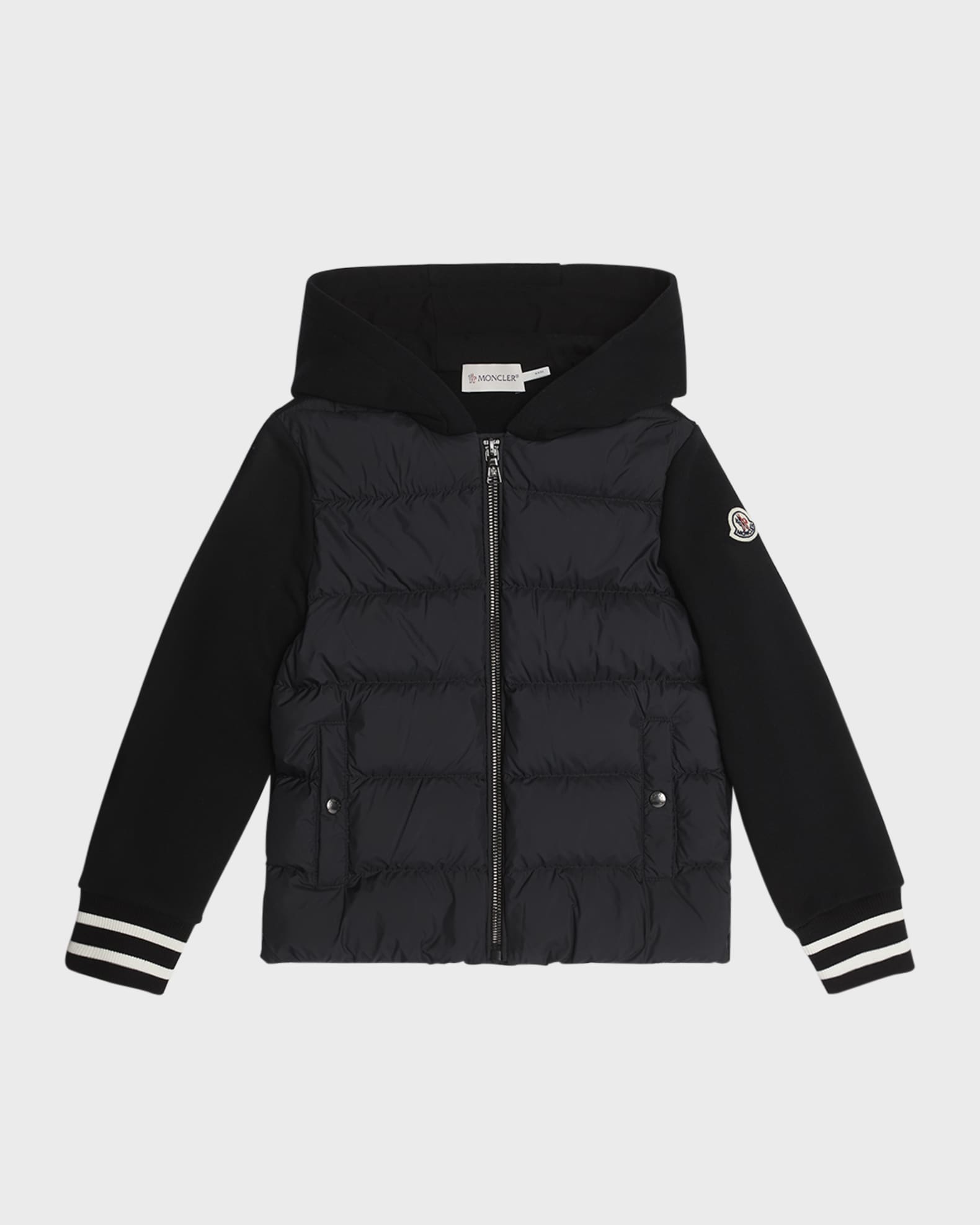 Moncler Boy's Combo Puffer Jacket, Size 8-14 | Neiman Marcus