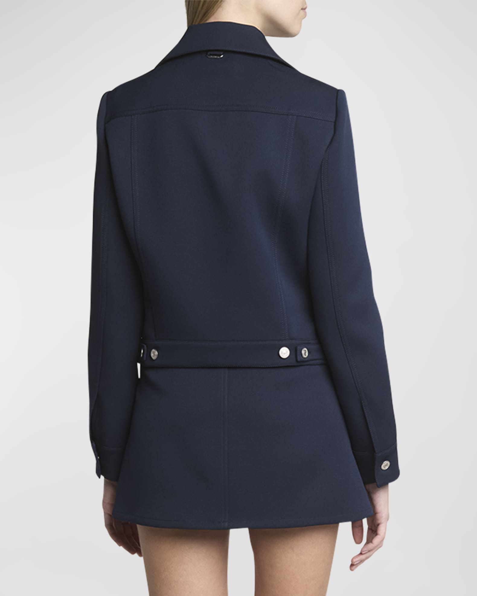 Courreges Signature Twill Trucker Jacket | Neiman Marcus