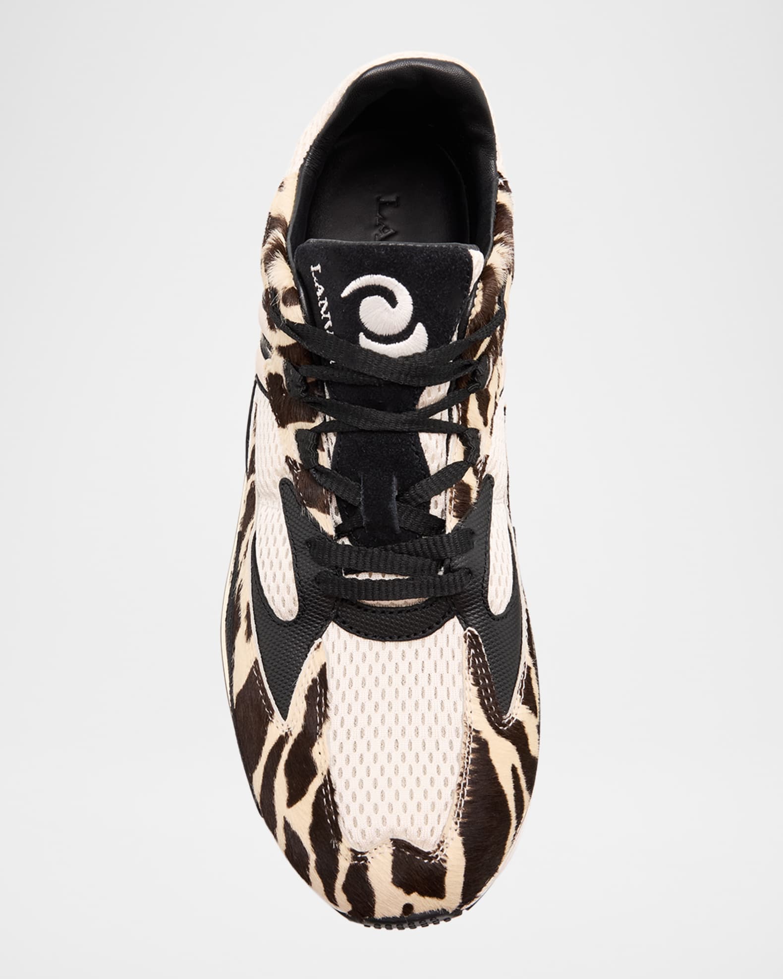 Lanvin Men's Meteor Mesh Zebra Pony Runner Sneakers | Neiman Marcus