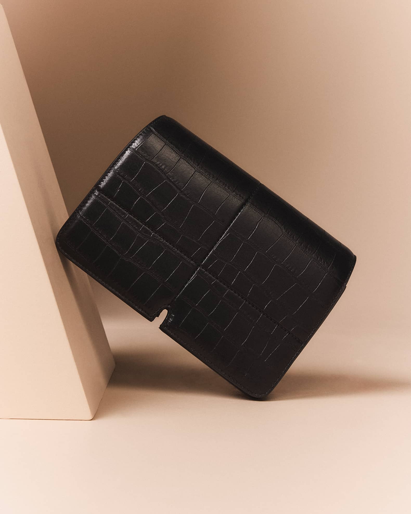 Burberry Snip Leather Flap Shoulder Bag | Neiman Marcus