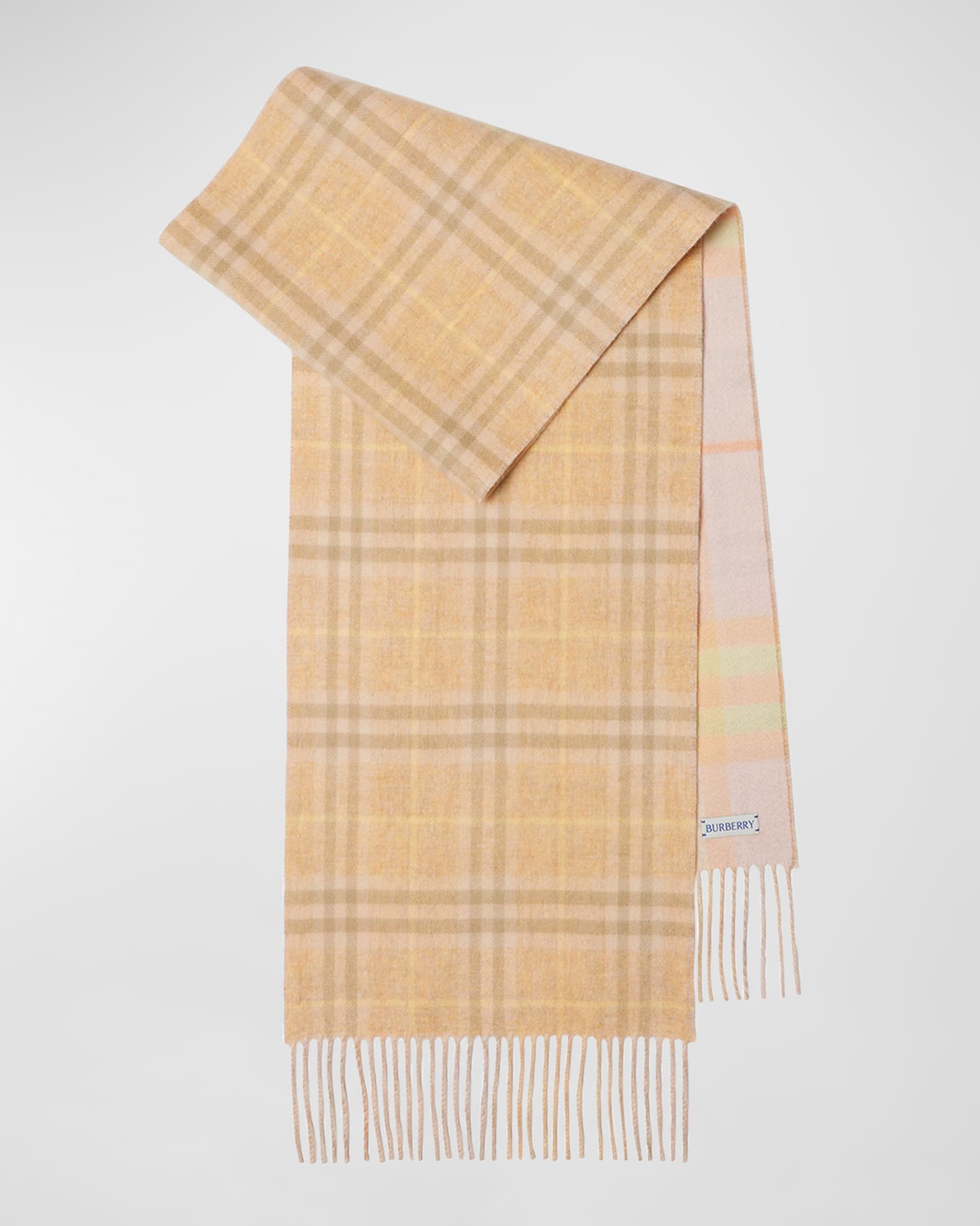 Burberry Reversible Giant Check Cashmere Scarf | Neiman Marcus