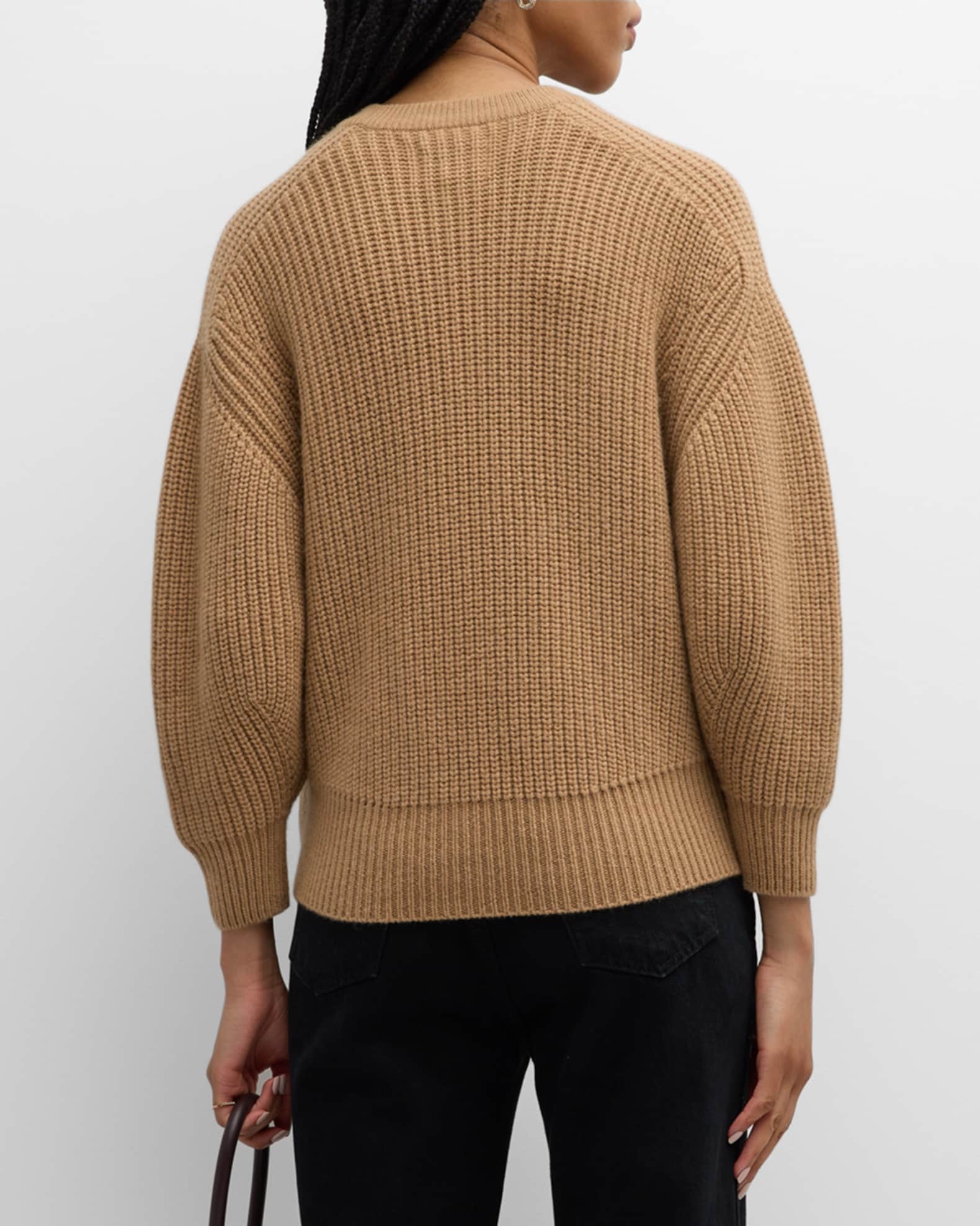 Loulou Studio Marcela Cashmere Crewneck Sweater | Neiman Marcus