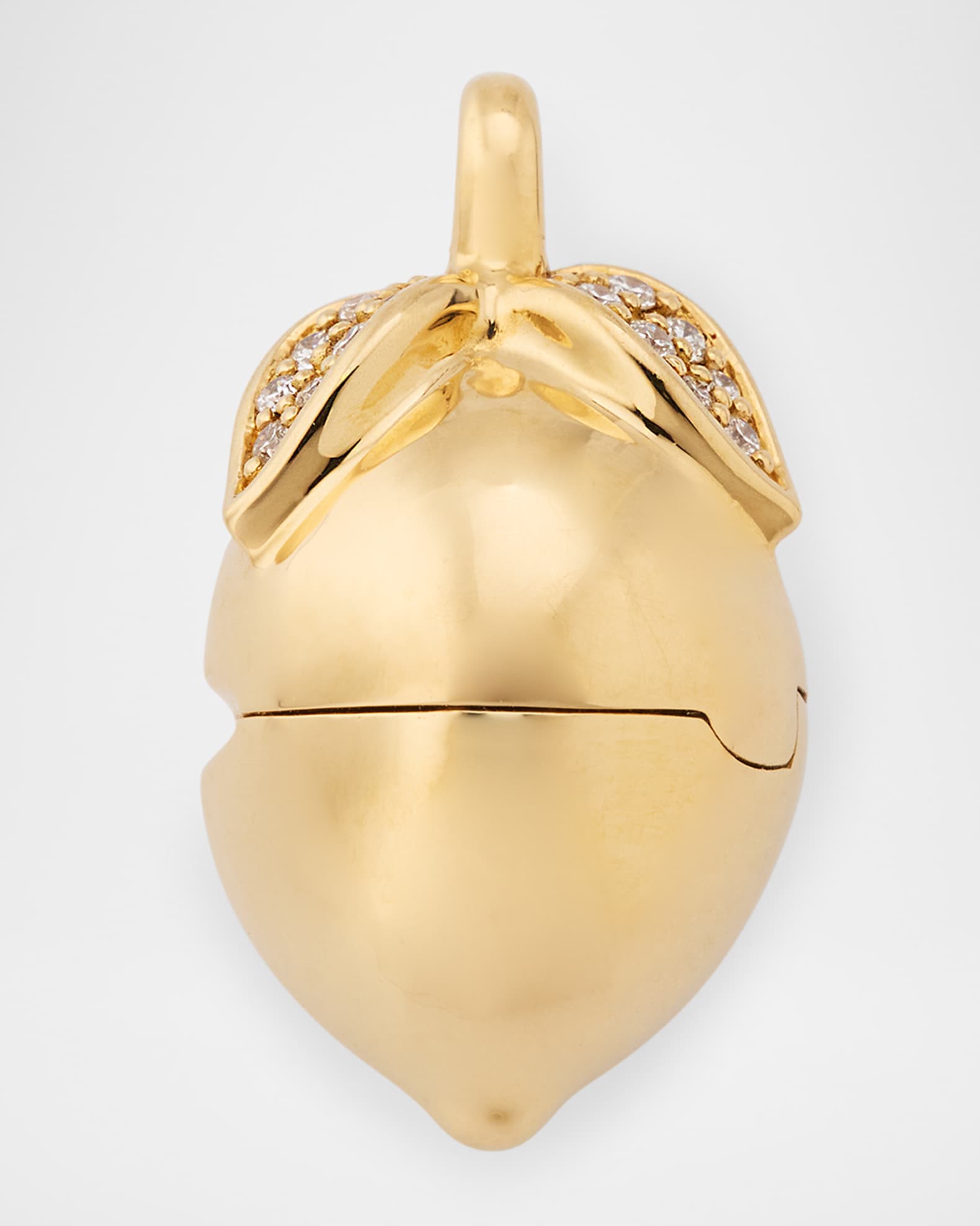 Sorellina 18K Yellow Gold Lemon Locket with GH-SI Diamonds | Neiman Marcus