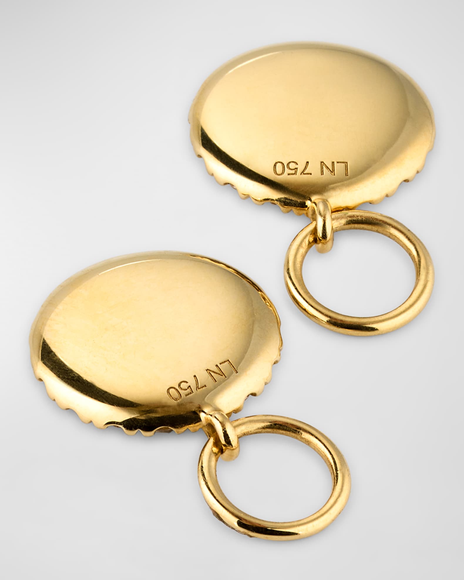 Lisa Nik Sparkle 18K Yellow Gold Diamond Earring Charms | Neiman Marcus