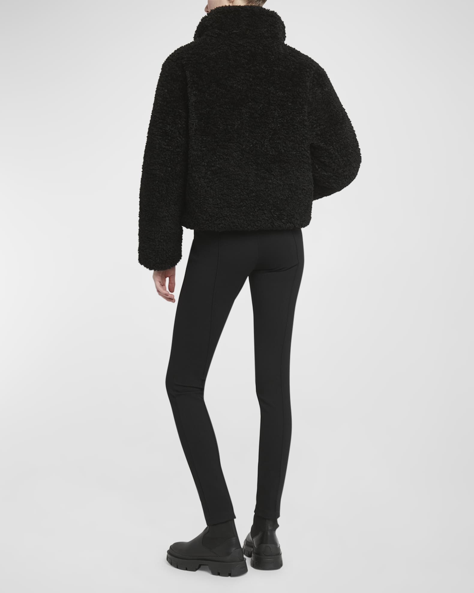 Moncler Bridoire Teddy Bomber Jacket | Neiman Marcus