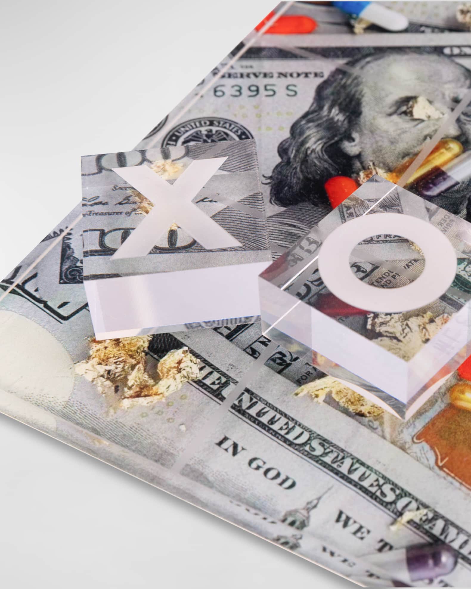 Bey-Berk Miami Acrylic Tic-Tac-Toe Set | Neiman Marcus