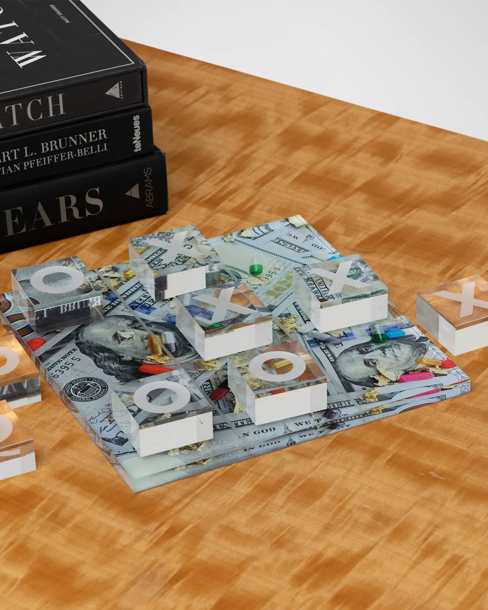 Bey-Berk Miami Acrylic Tic-Tac-Toe Set | Neiman Marcus