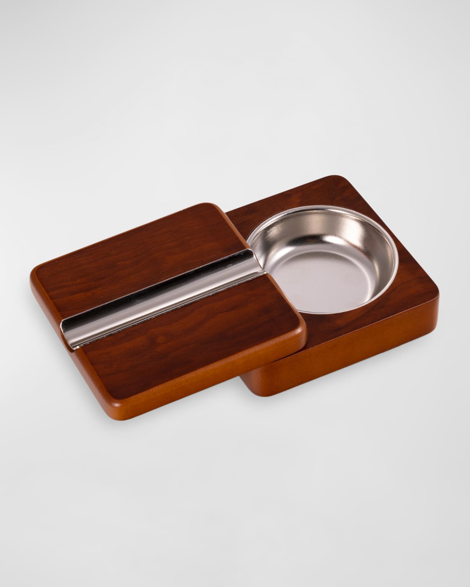 Bey-Berk Lacquered Rosewood Swivel Cigar Ashtray | Neiman Marcus
