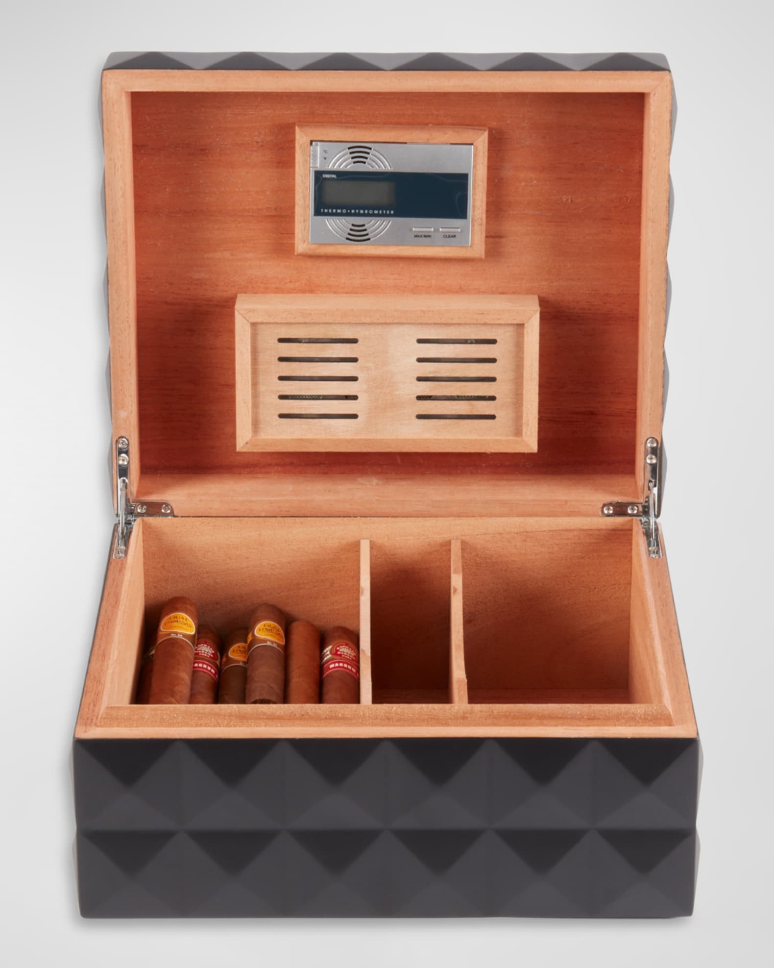 Bey-Berk Richie Pyramid 75-Cigar Humidor | Neiman Marcus