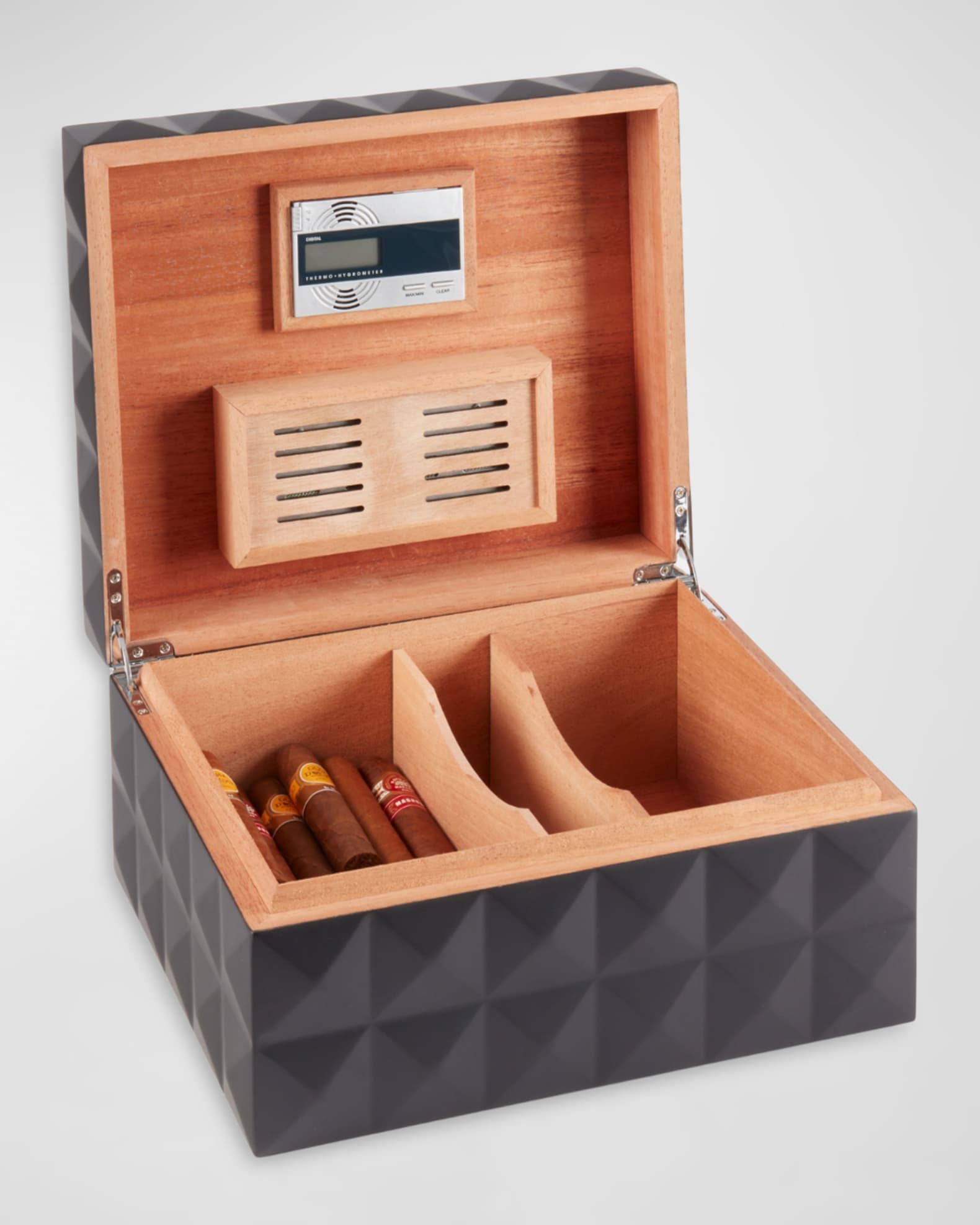 Bey-Berk Richie Pyramid 75-Cigar Humidor | Neiman Marcus