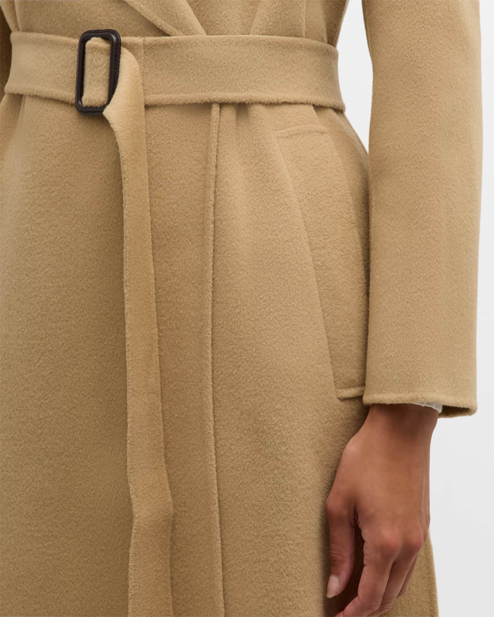Weekend Max Mara Manu Belted Wool Trench Coat | Neiman Marcus