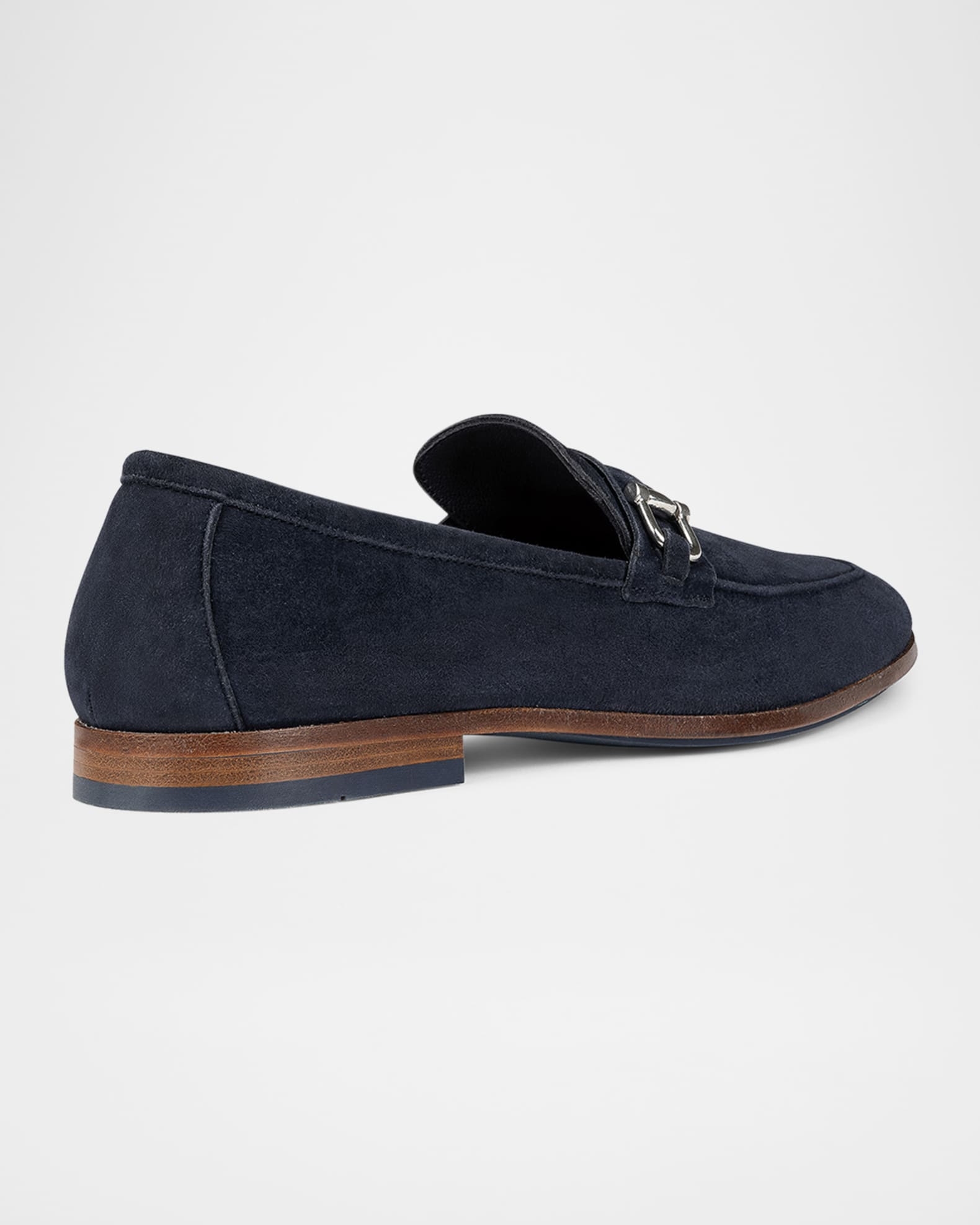 Donald Pliner Men's Suede Metal Bit Loafers | Neiman Marcus