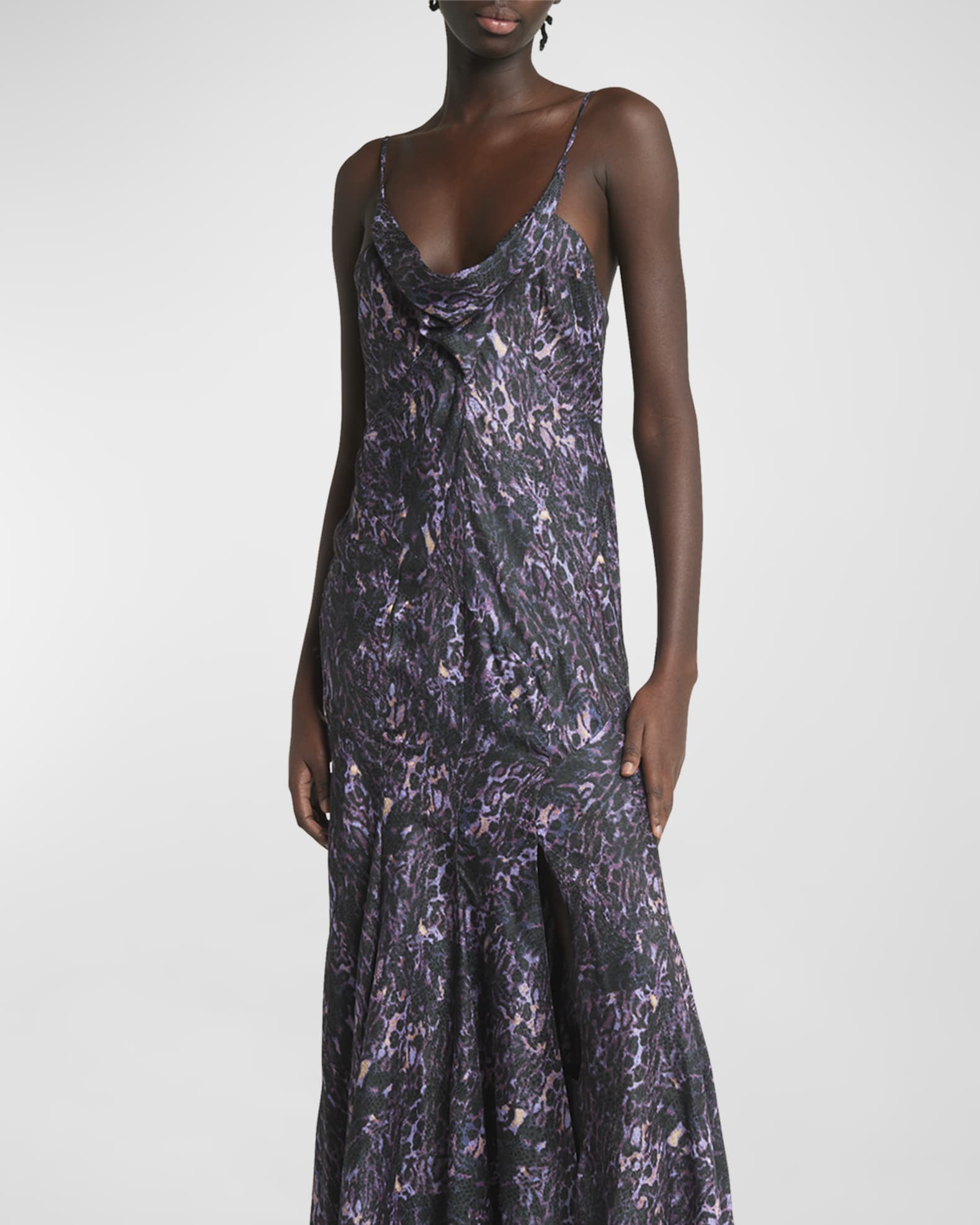 Isabel Marant Manelia Silk Cowl Cami Dress | Neiman Marcus