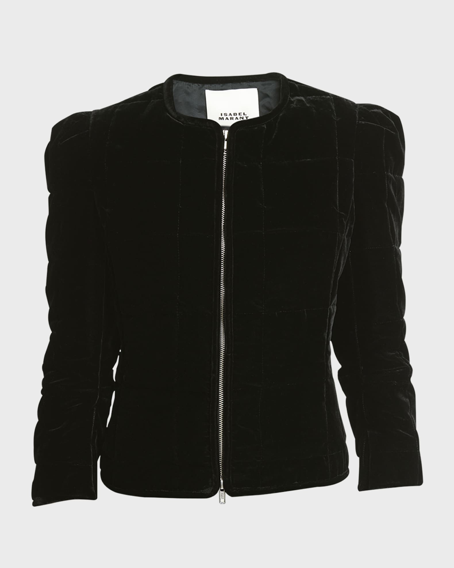 Isabel Marant Djanet Velvet Quilted Jacket | Neiman Marcus