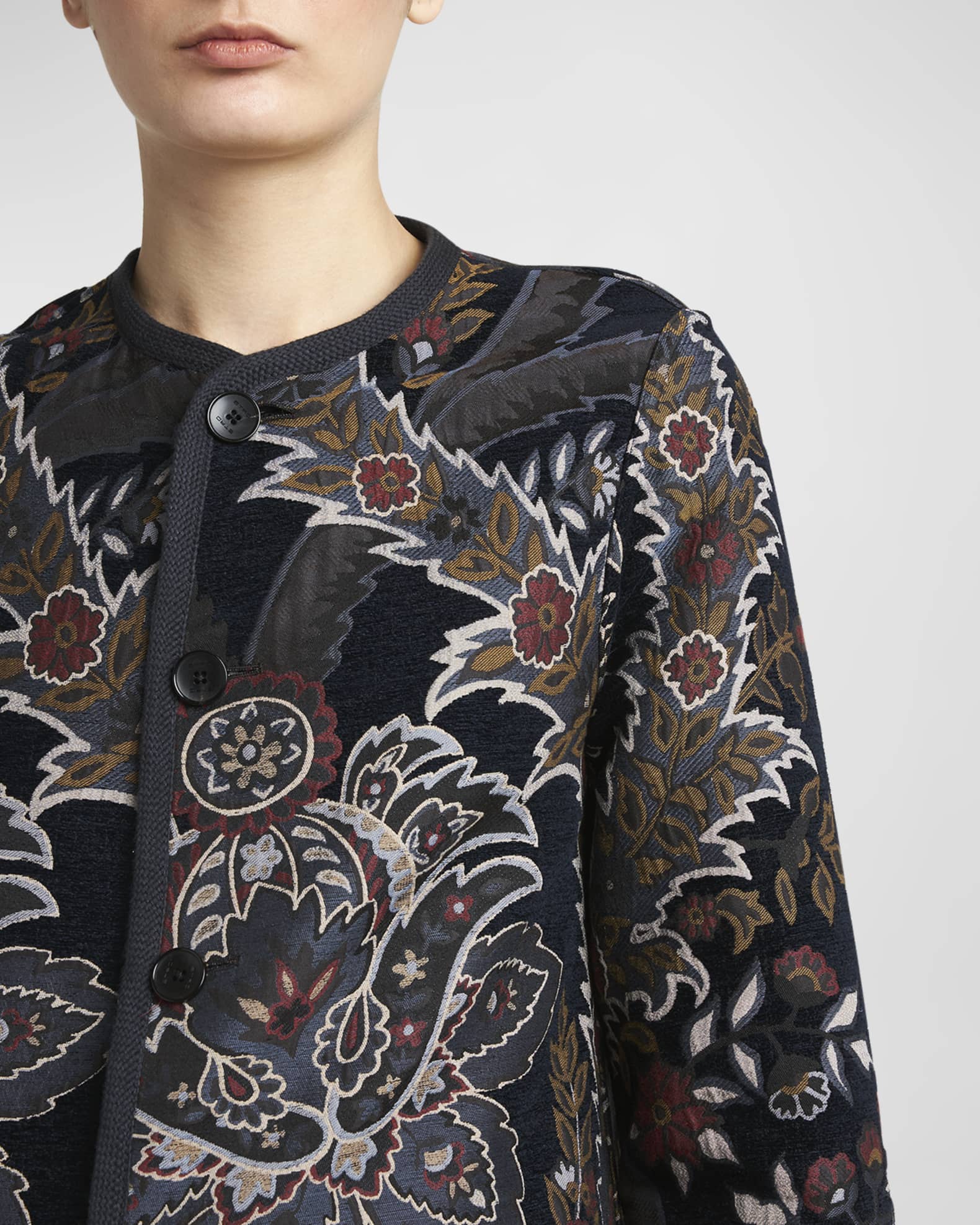 Etro Reversible Printed Overcoat | Neiman Marcus