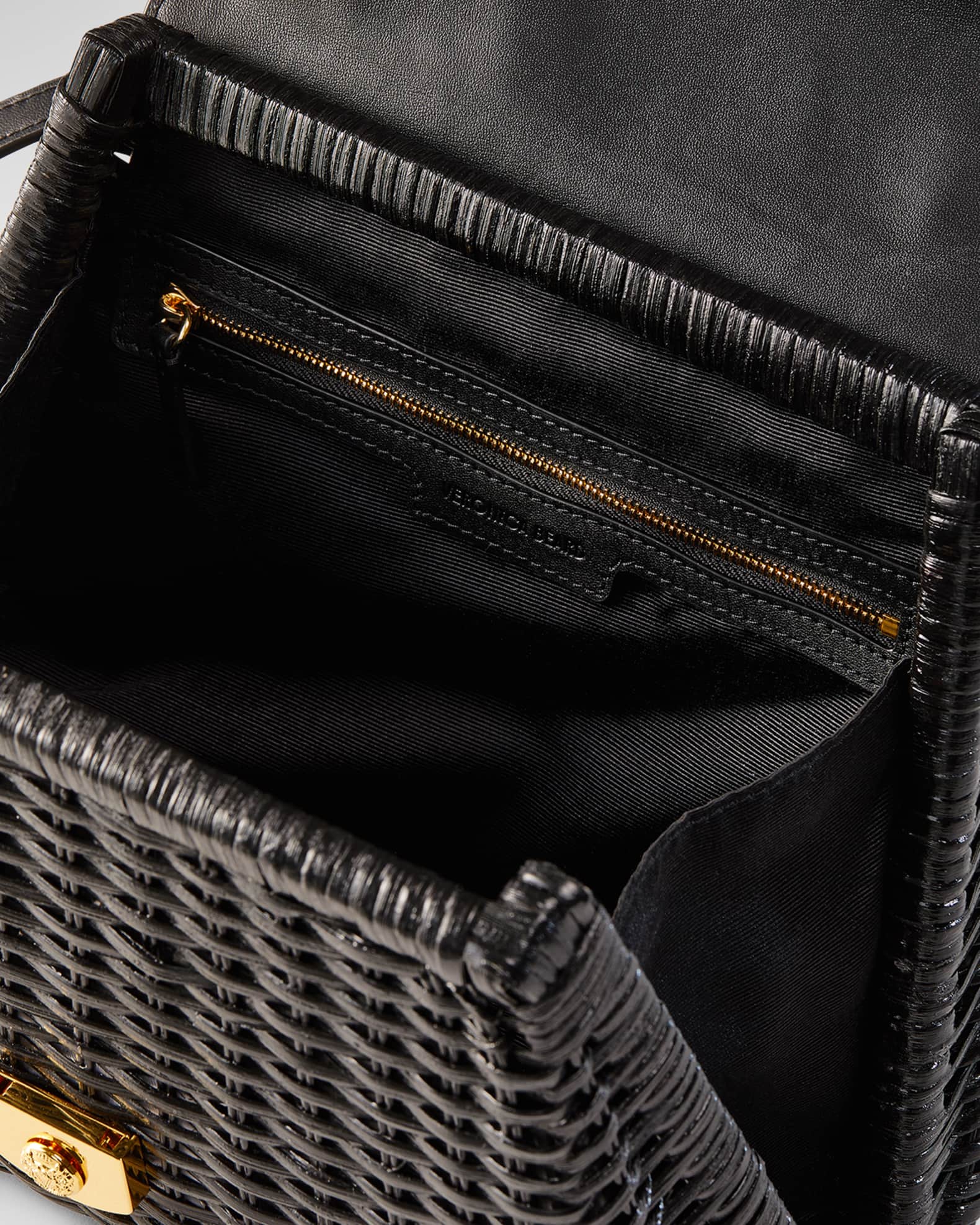 Veronica Beard The Crest Lock Basket Top-Handle Bag | Neiman Marcus