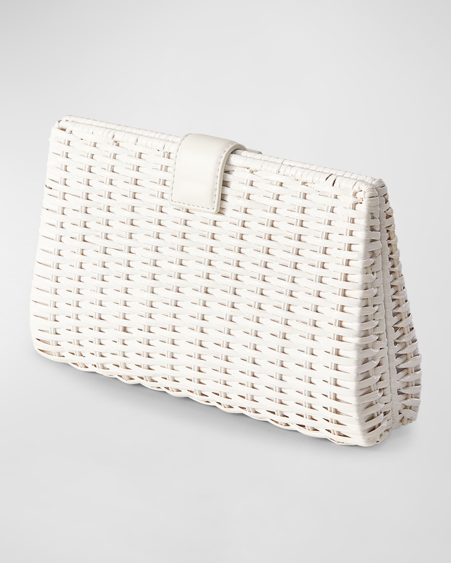 Veronica Beard The Crest Lock Basket Clutch Bag | Neiman Marcus