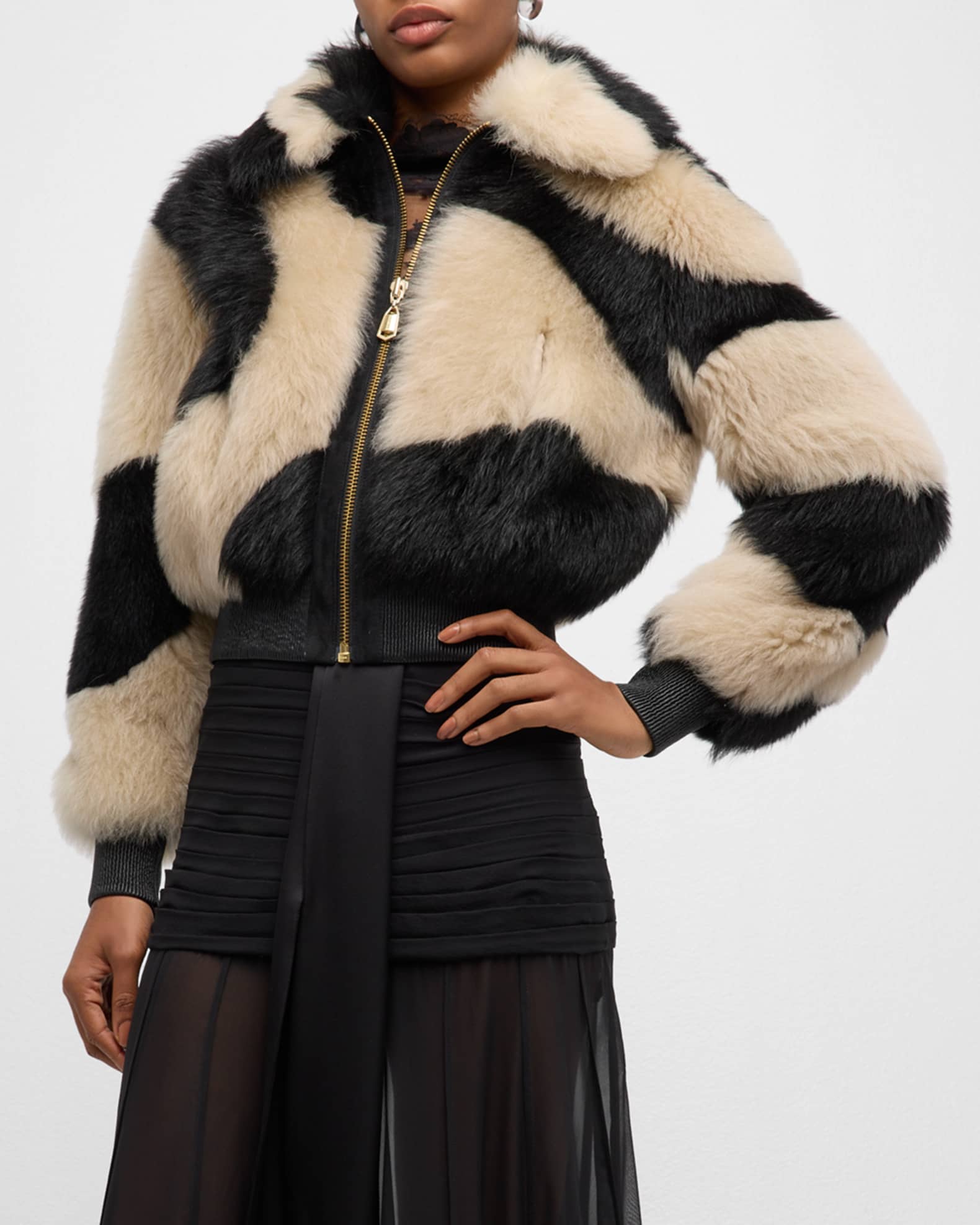 Zimmermann Illustration Fuzzy Swirl Jacket | Neiman Marcus