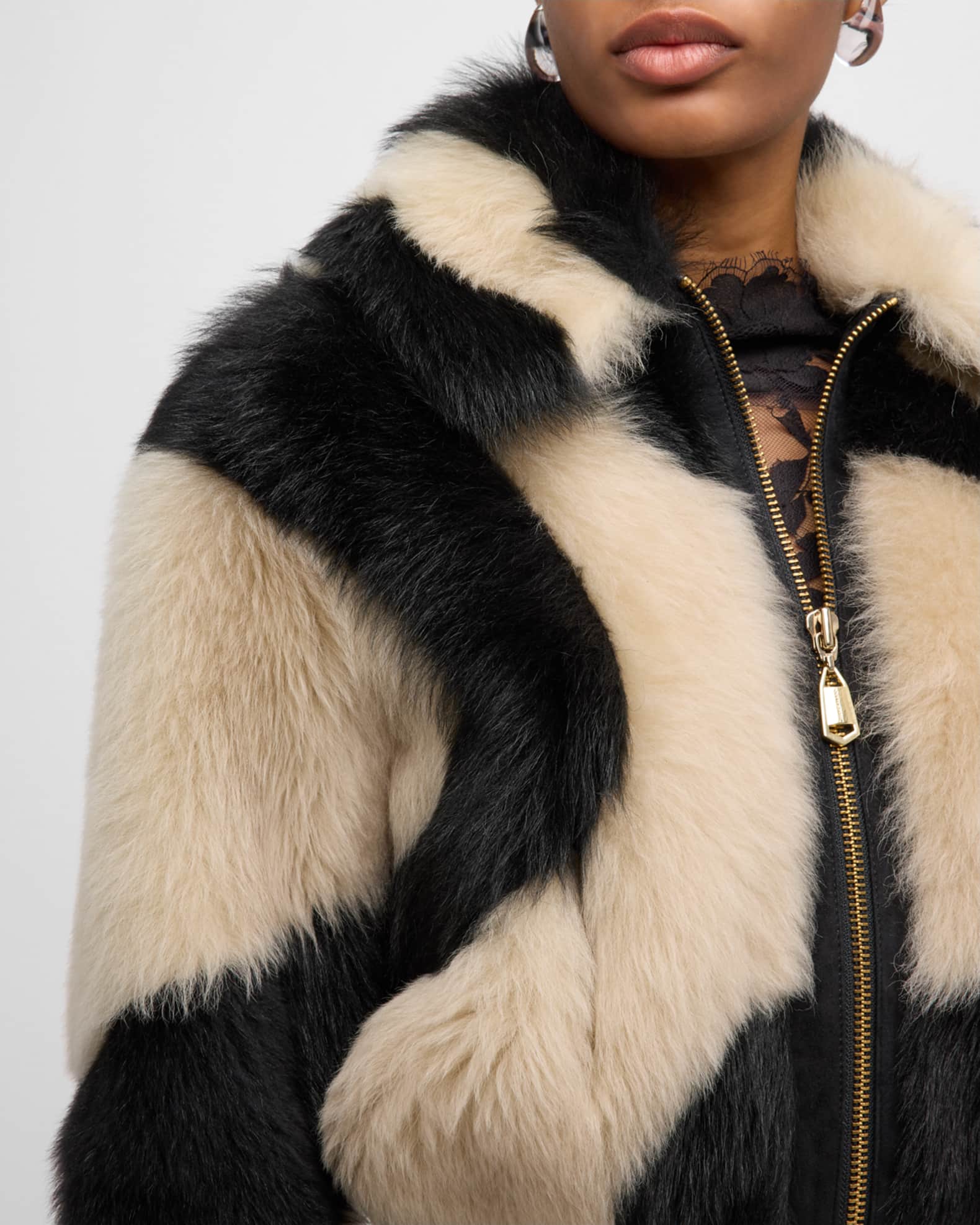 Zimmermann Illustration Fuzzy Swirl Jacket | Neiman Marcus