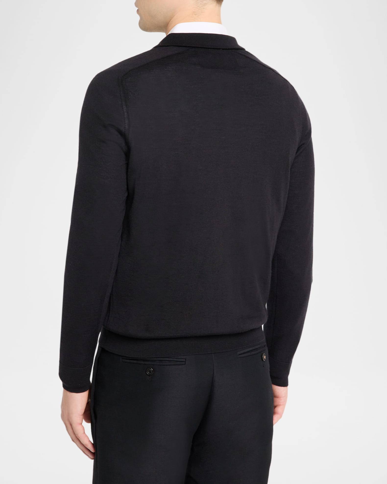 dunhill Men's Superfine Cashmere Quarter-Zip Sweater | Neiman Marcus